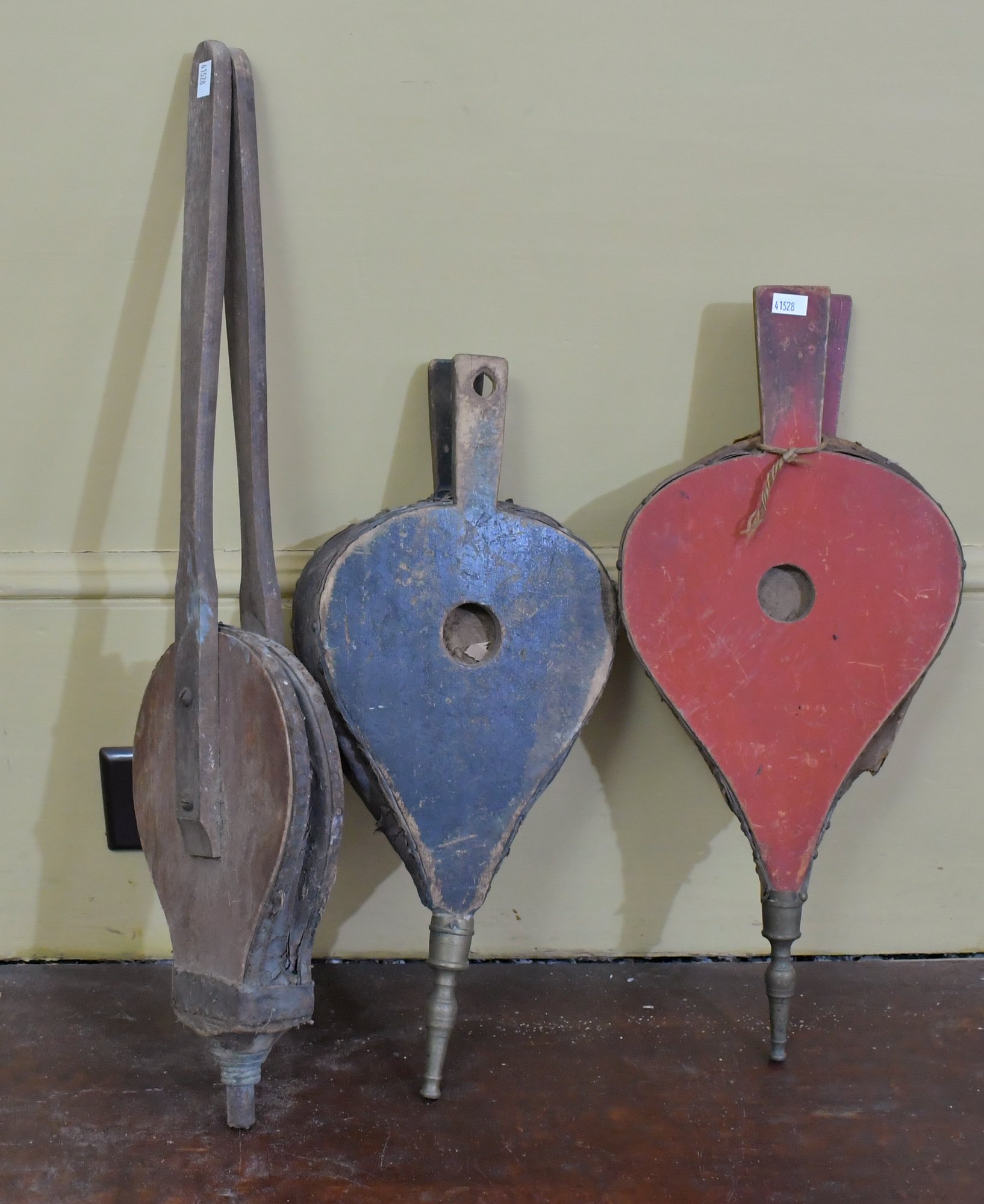 Three Antique Painted Bellows (CTF10) #41528 | Auctionninja.com