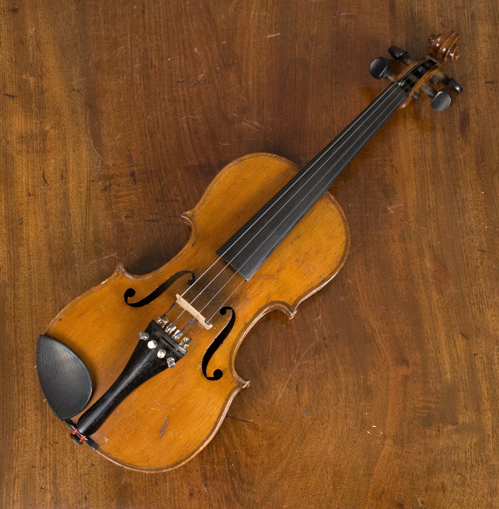 Antique German Violin And Bow (CTF10) #47770 | Auctionninja.com