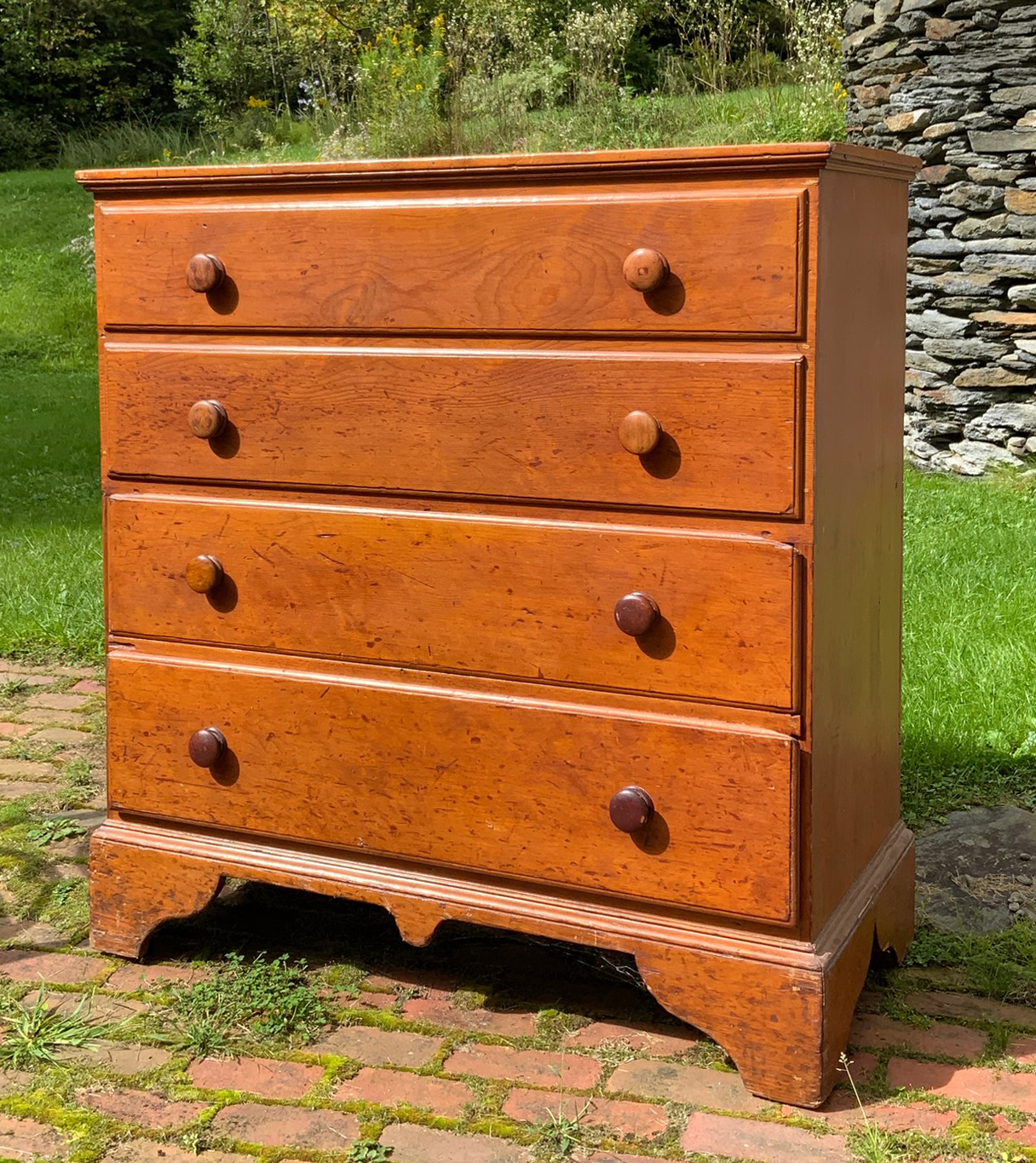 1808 New England Signed Pine Blanket Chest (CTF30) #29500 ...