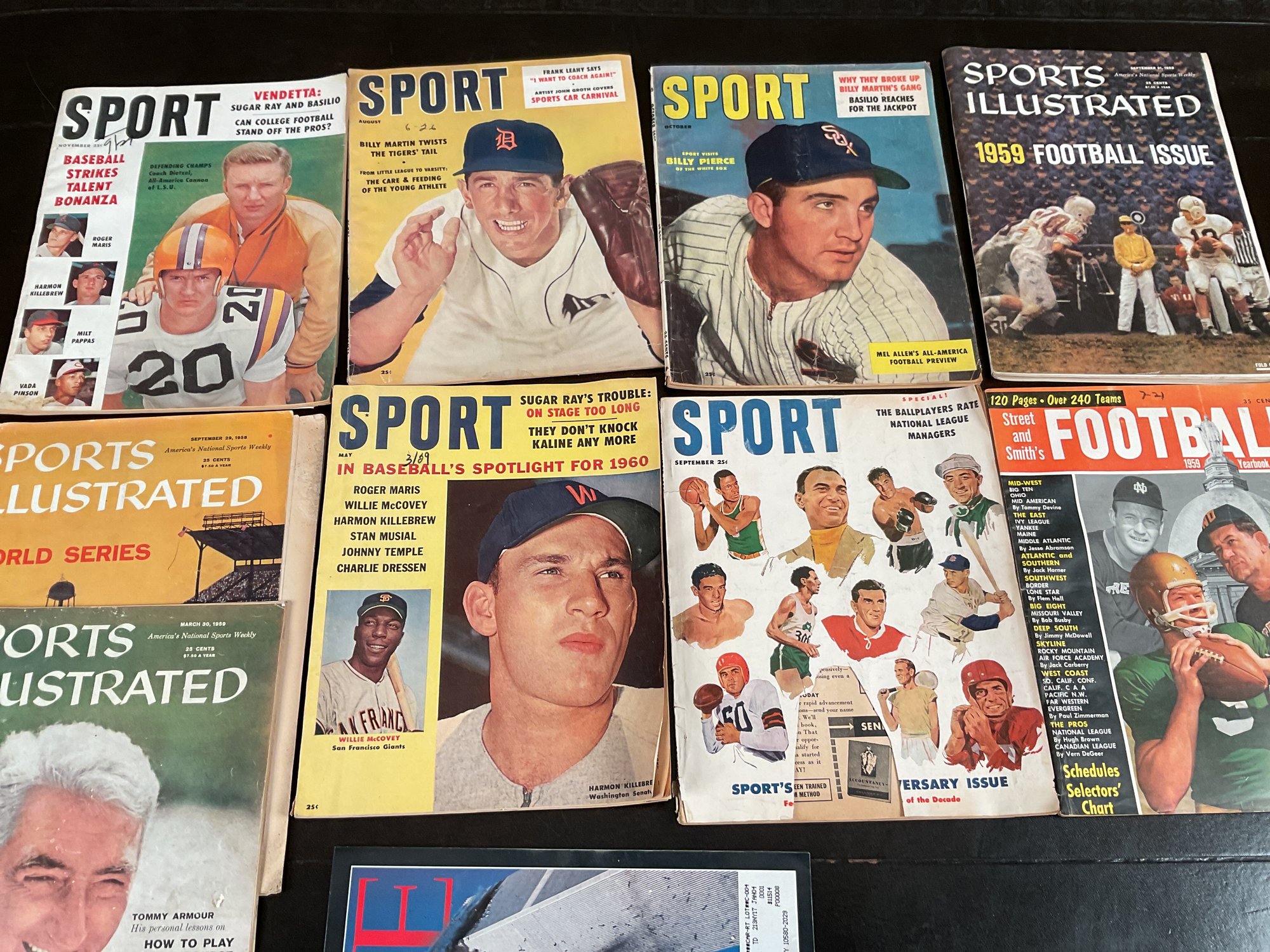 1950-1960s Sports Illustrated And Life Magazines (CTF10) #44075 ...