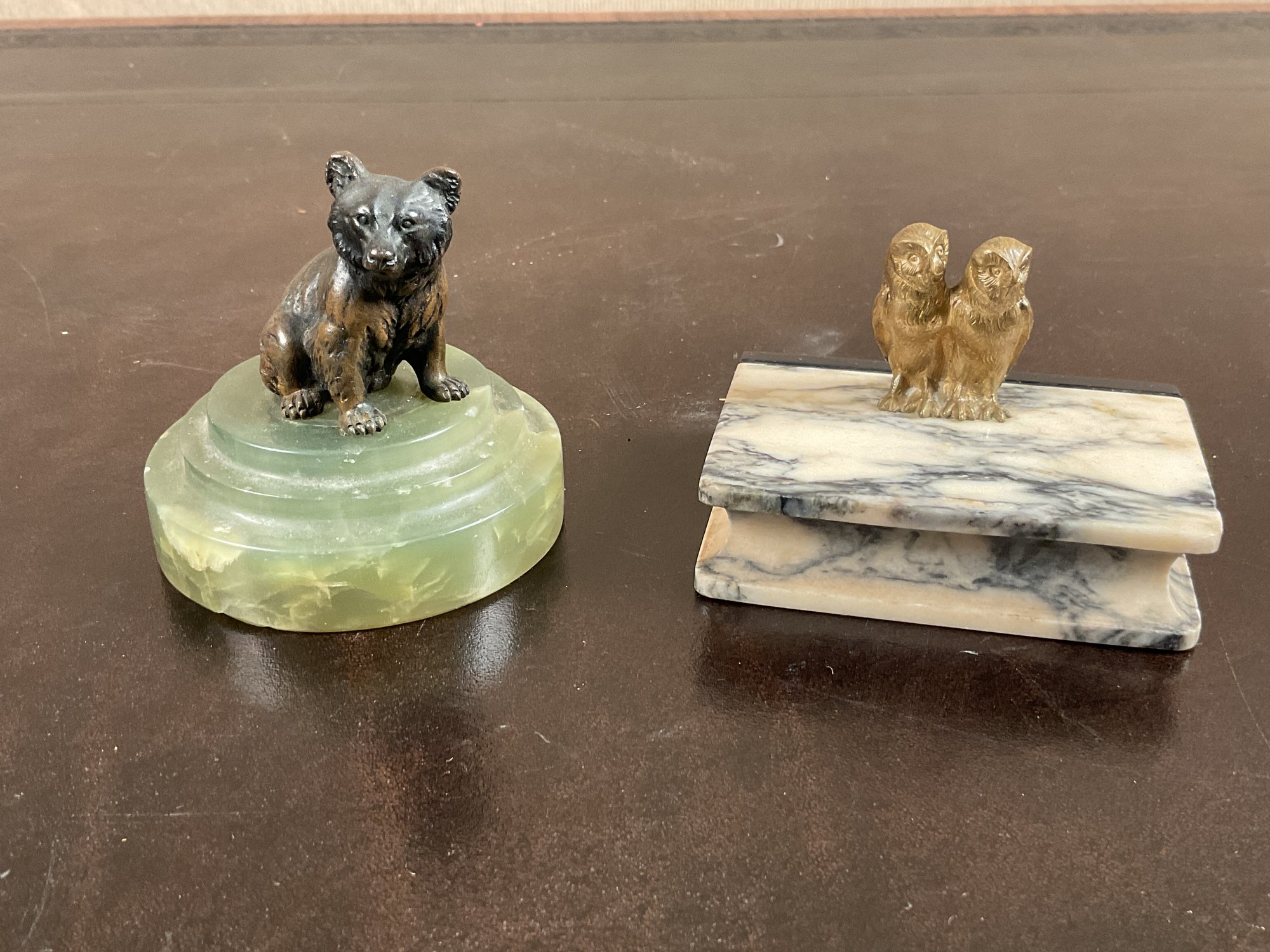 Antique Bronze And Stone Paperweights (CTF10) #44079 | Auctionninja.com