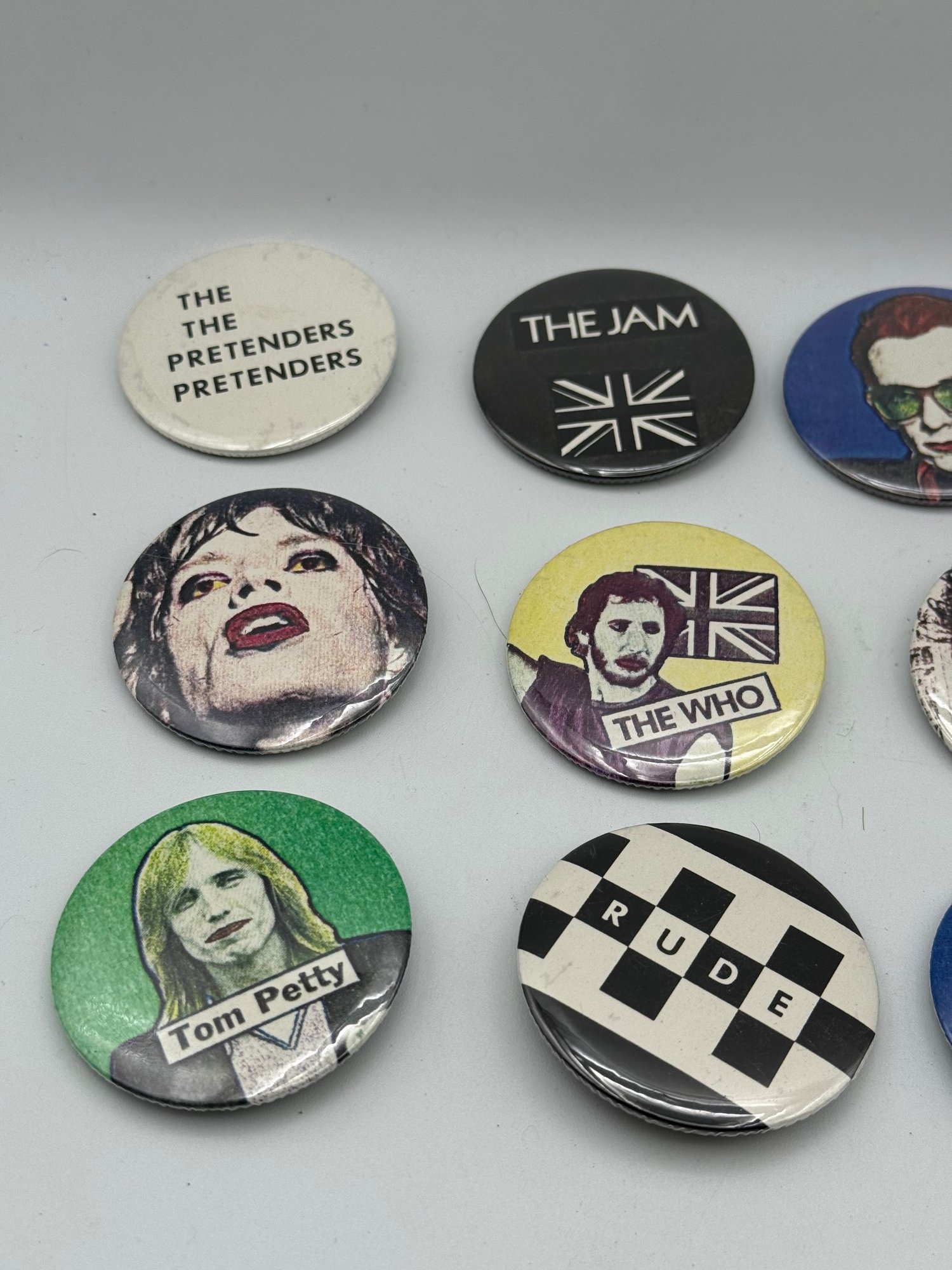 Vintage Music, Rock And Roll, Punk Buttons, Set Of 14, All Well Known ...