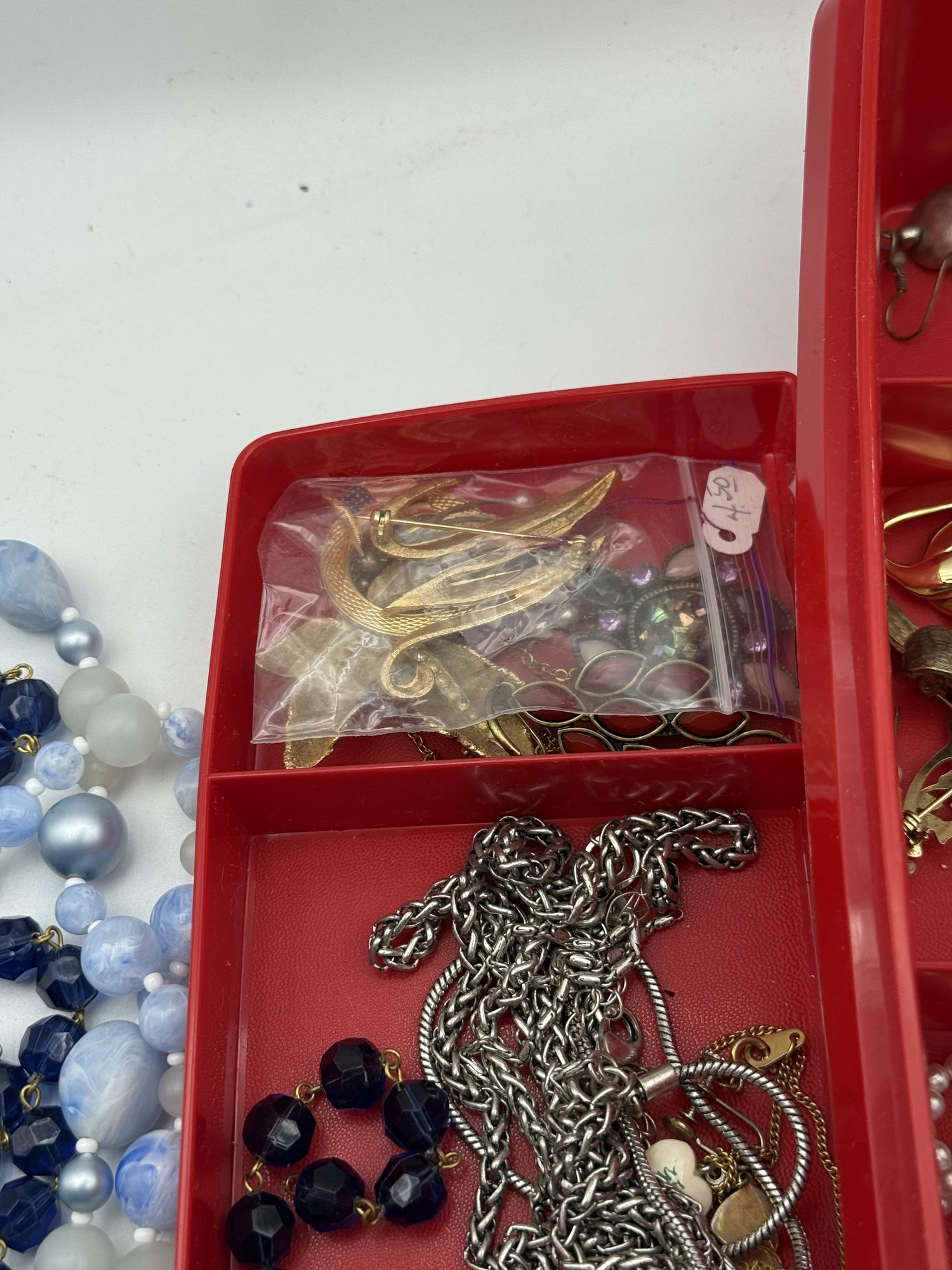 Tupperware Container With Broken, Odd Jewelry For Repurposing, Antique ...