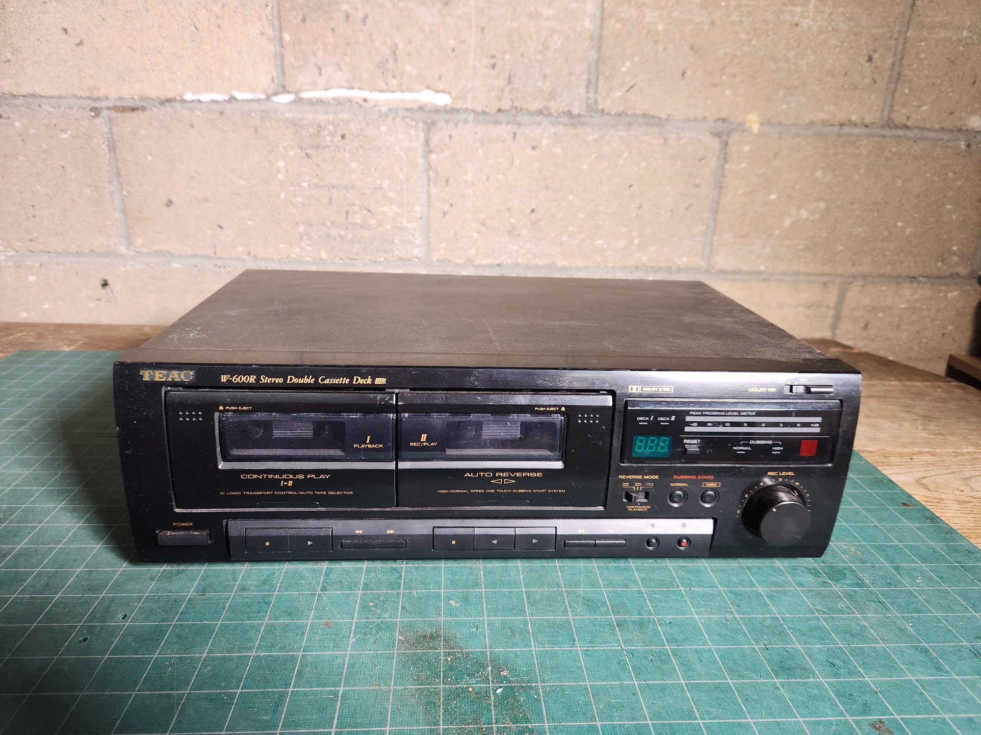 Teac Model W-600R Stereo Double Cassette Deck Tested Working #2869 ...