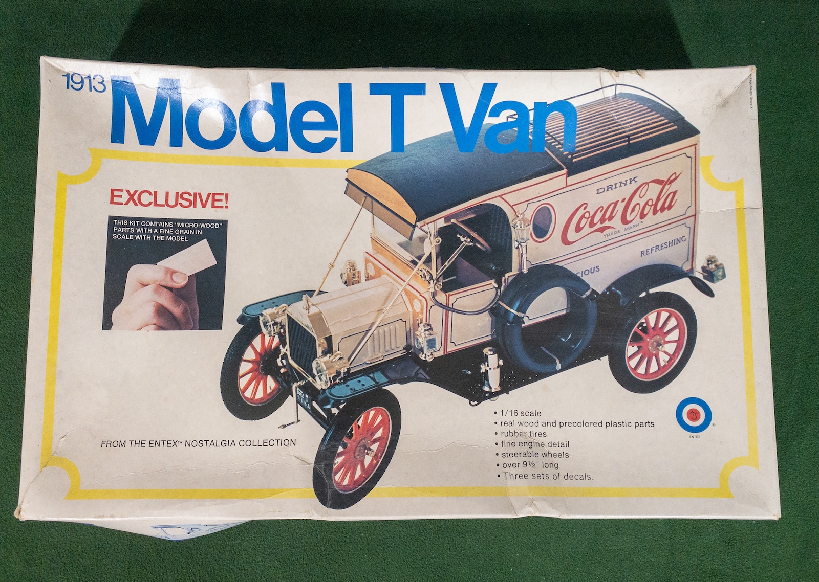 1913 Model T Van Kit Coca-Cola 1/16 Scale Entex Nostalgia Collection ...
