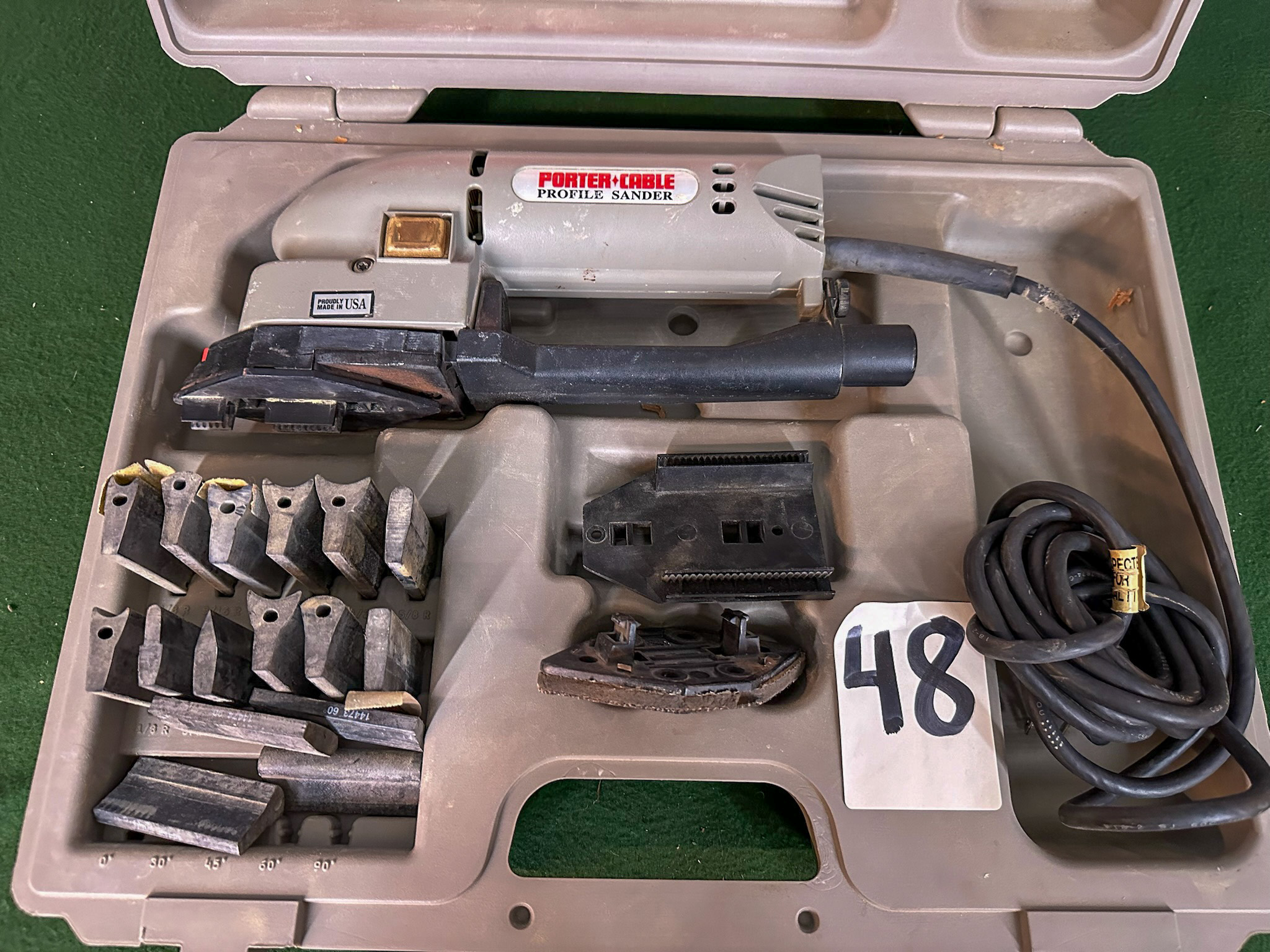 Porter Cable Profile Sander Kit With Attachments In Carrying Case ...