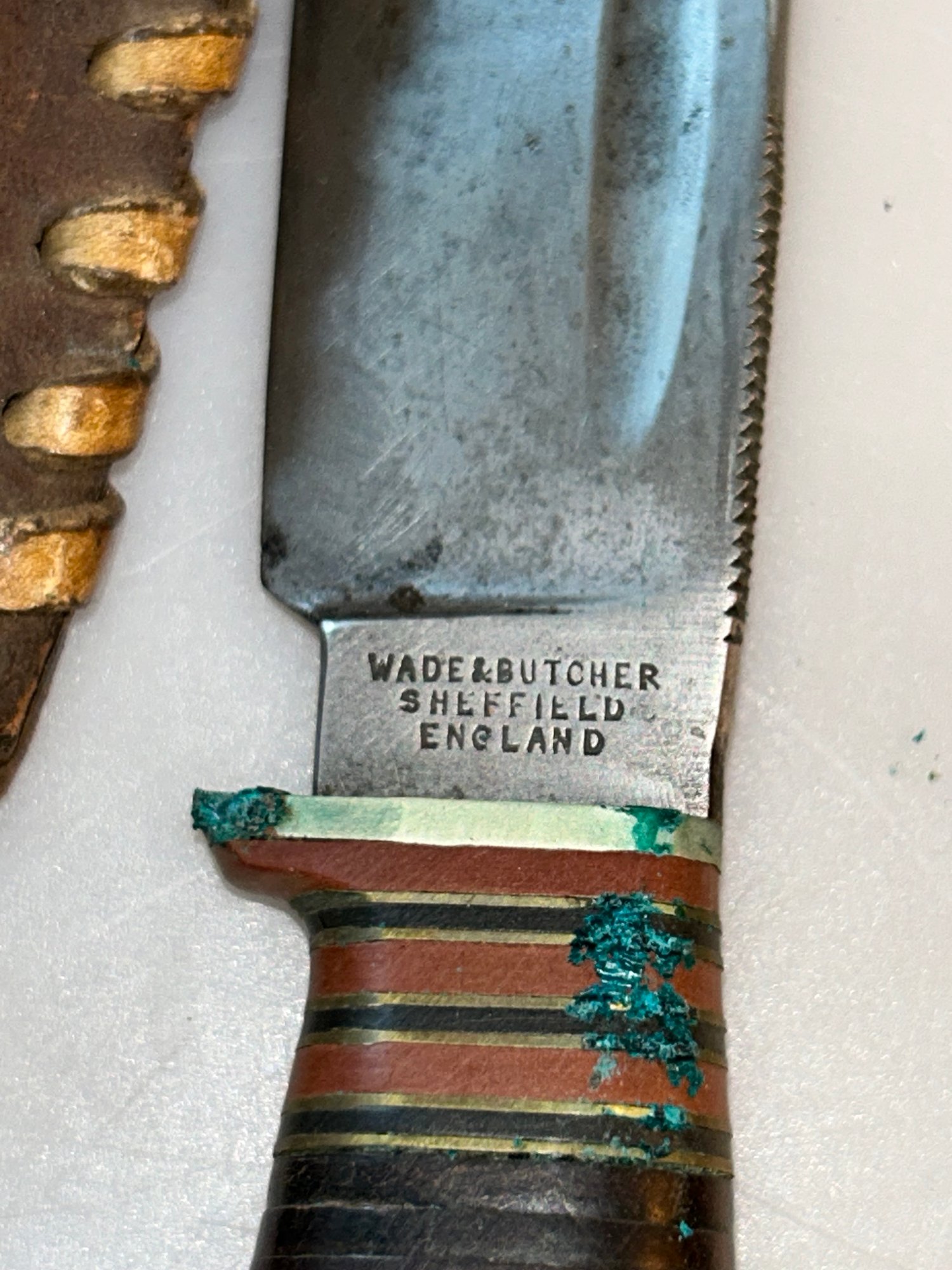 WADE AND BUTCHER GILLWELL HUNTING KNIFE. #37710 | Auctionninja.com