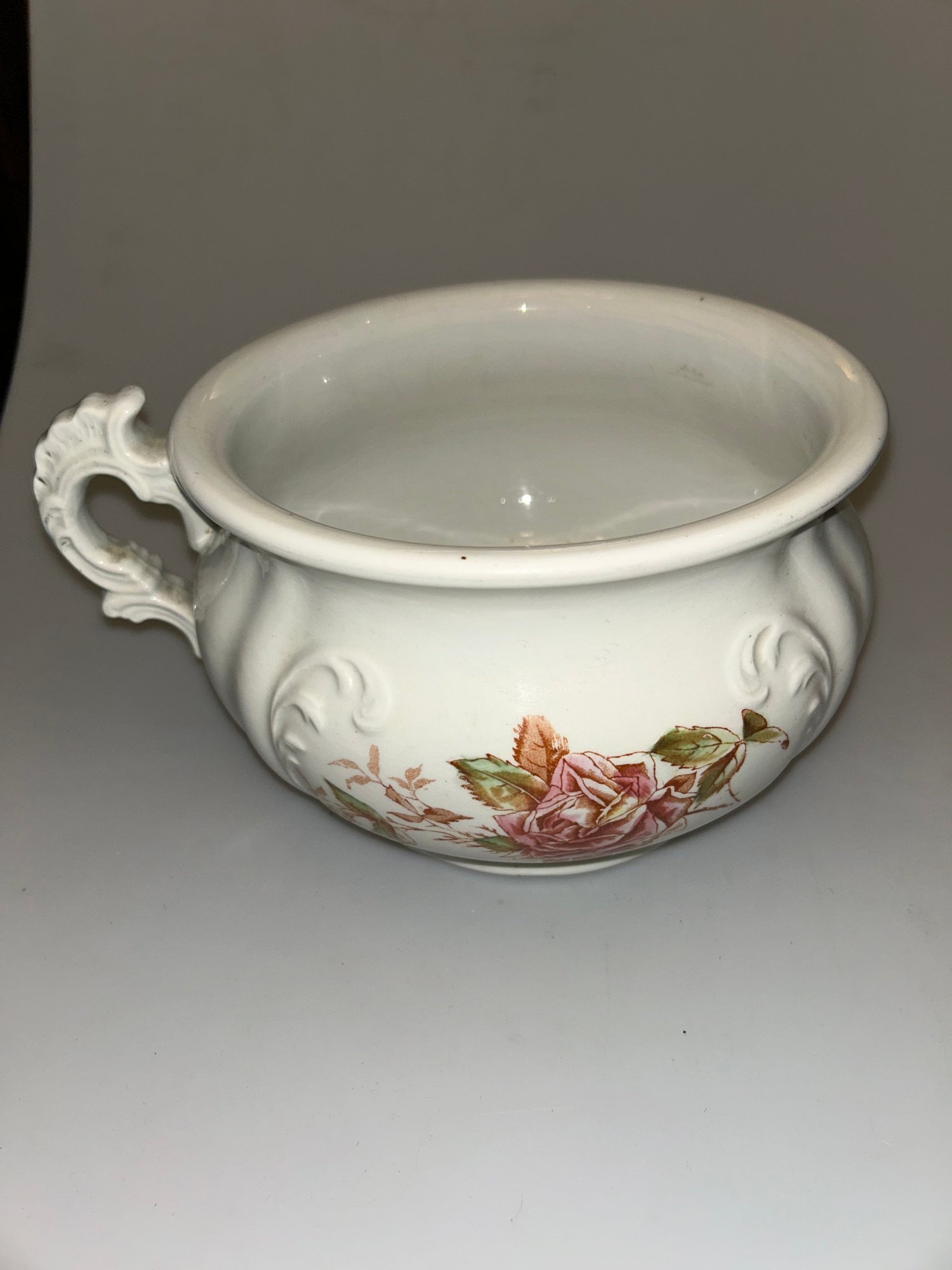 Empire Chamber Pot June Rose Antique Porcelain Victorian Floral 1890's ...