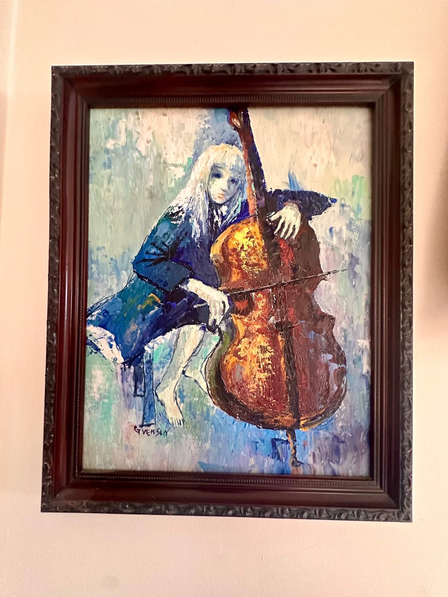 G. Venson Signed Oil Painting Barefoot Prodigy #36167 | Auctionninja.com