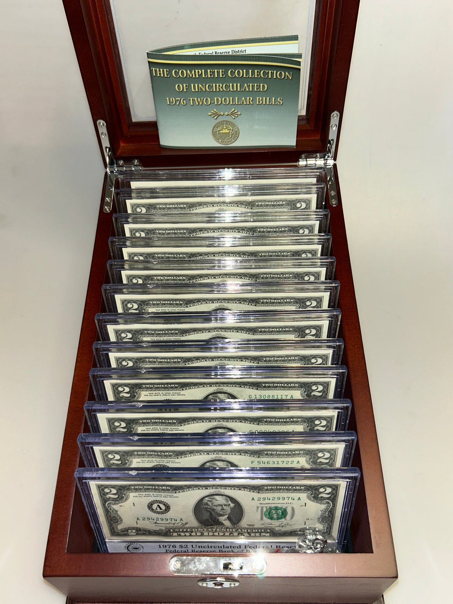 The Complete Collection Of Uncirculated 1976 Two-Dollar Bills #35450 ...