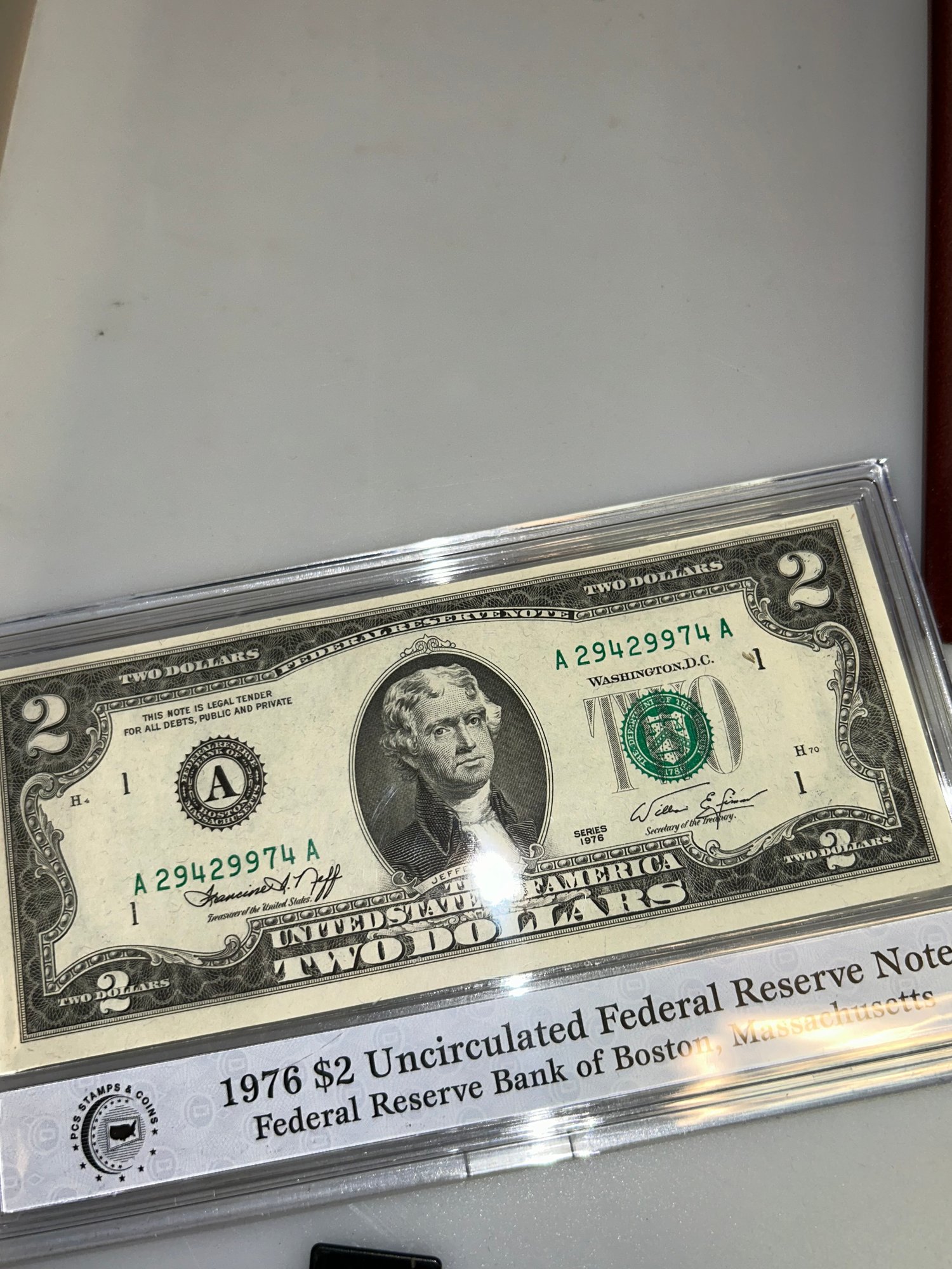 The Complete Collection Of Uncirculated 1976 Two-Dollar Bills #35450 ...