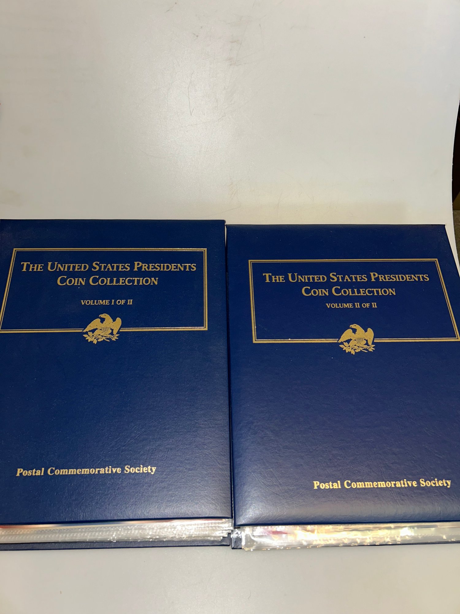 THE UNITED STATES PRESIDENTS $1 COIN & STAMPS COLLECTION (2 ALBUM SET ...