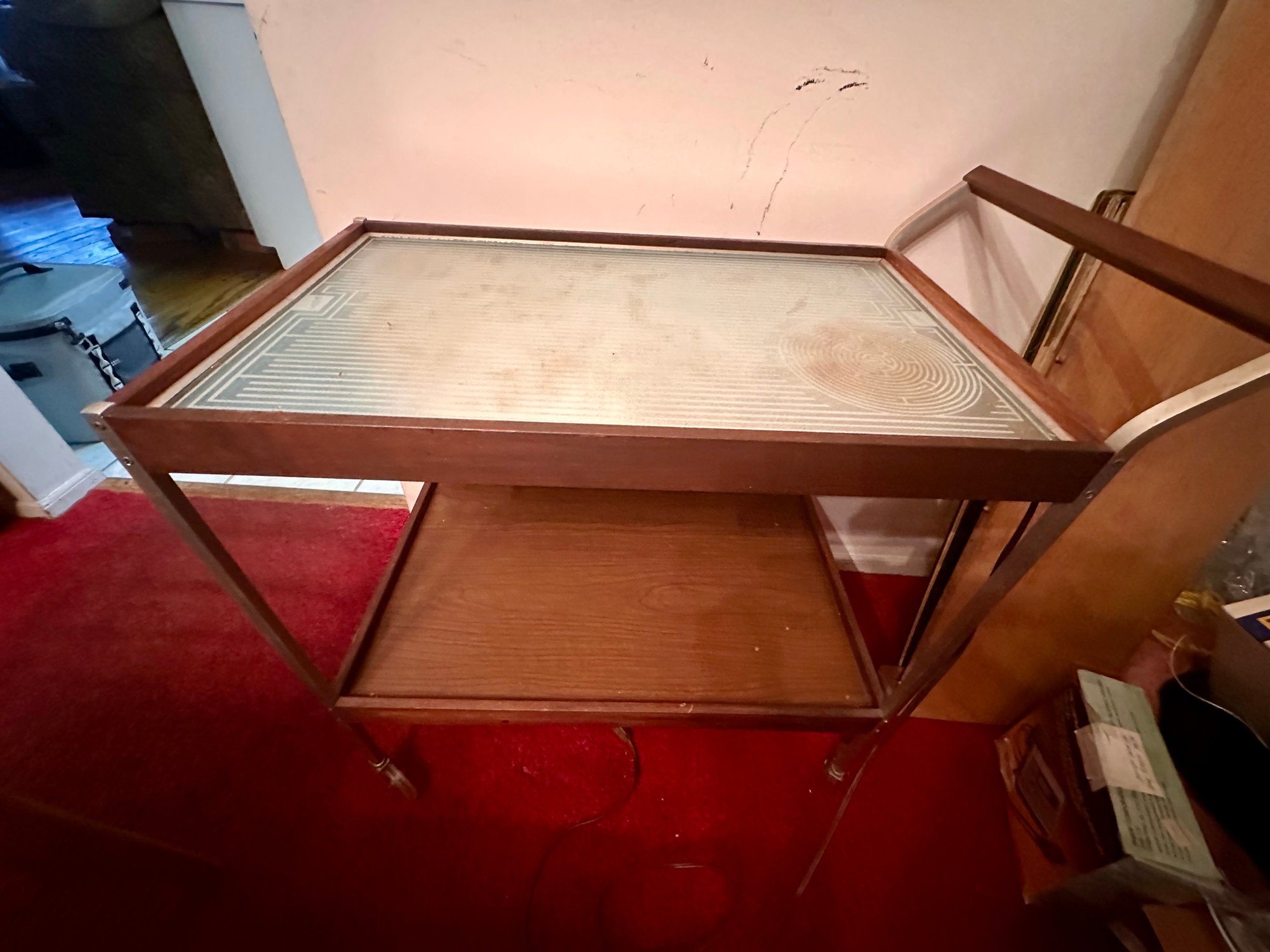 Rolling Cart Hot Plate Salton Hotray MCM Vintage In Working Condition ...