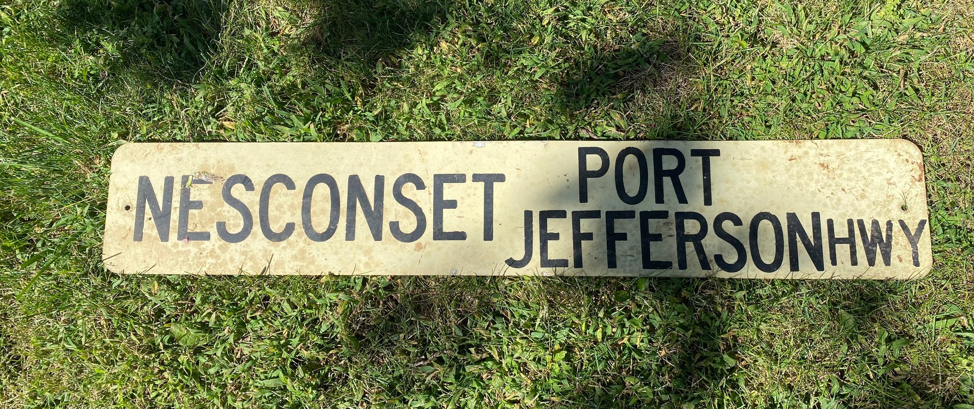 Vintage Metal NESCONSET PORT JEFFERSON HWY Sign #32842 | Auctionninja.com