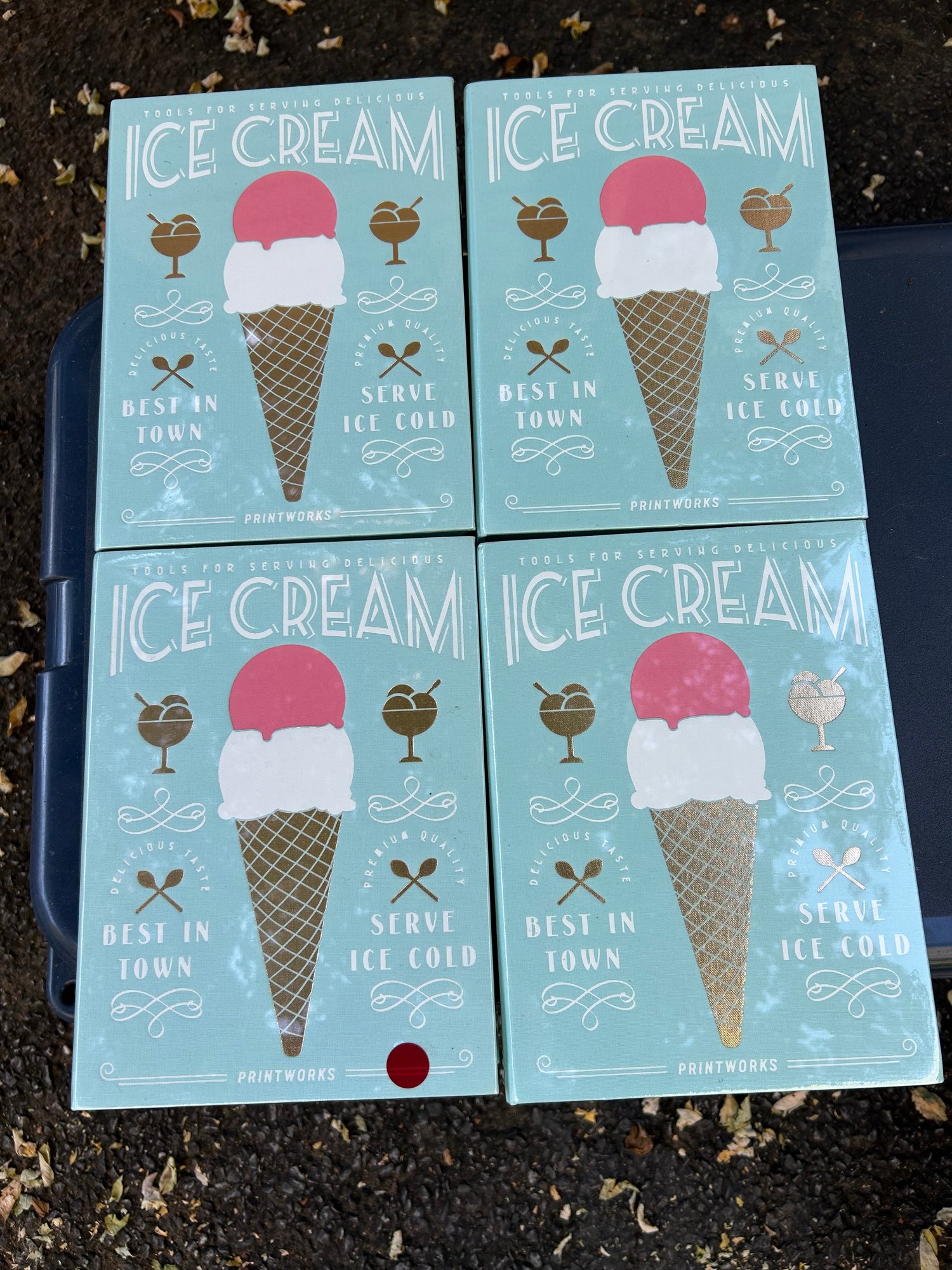 Set Of 4 NIB Sealed Ice Cream Essentials Tool Boxes #43229 ...