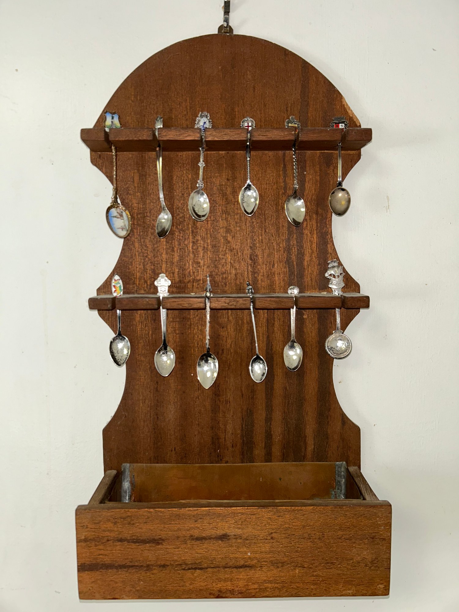 Wooden Spoon Display With Spoons #36247 | Auctionninja.com