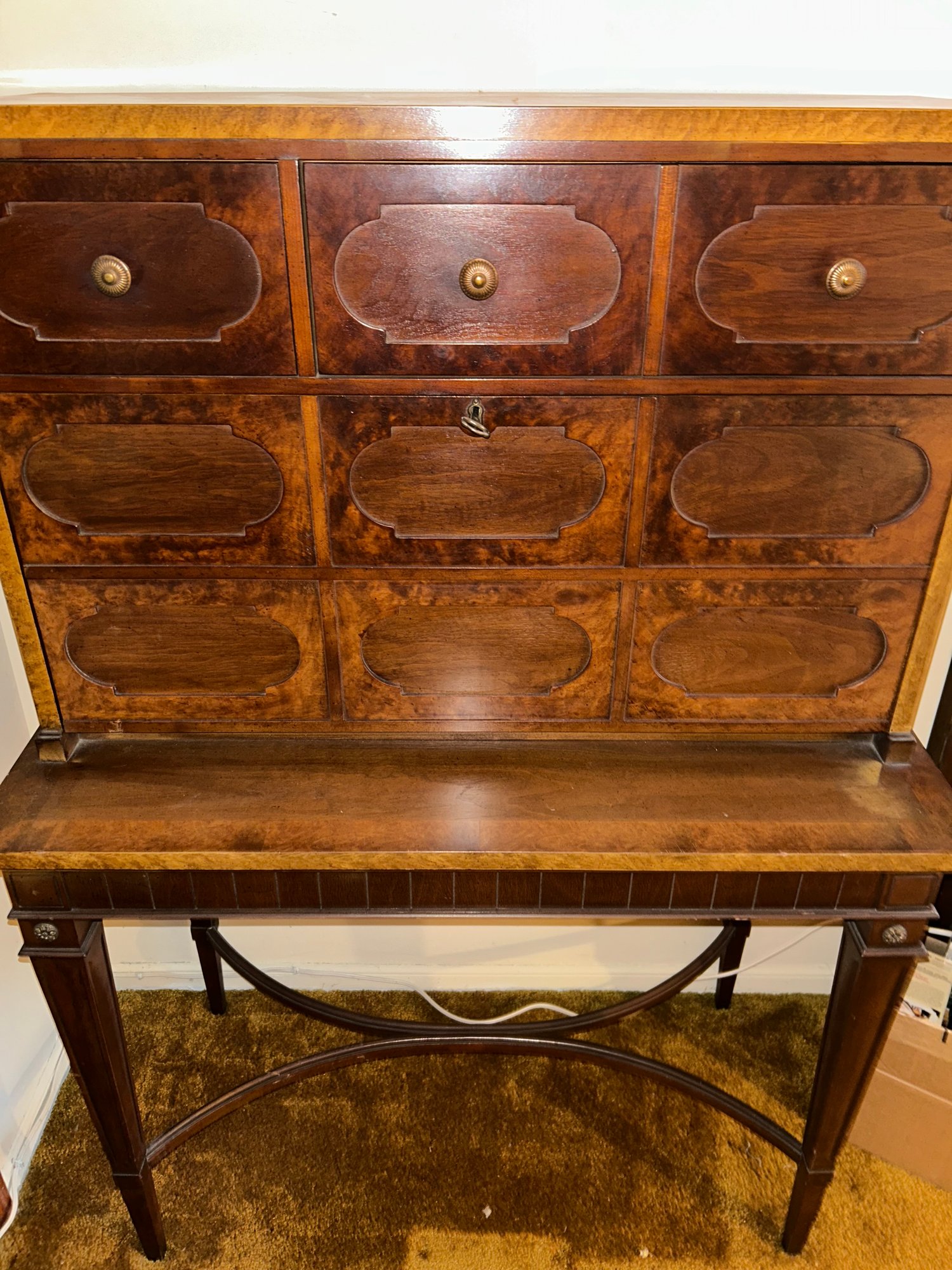 Vintage Thomasville Secretary Desk #36353 | Auctionninja.com