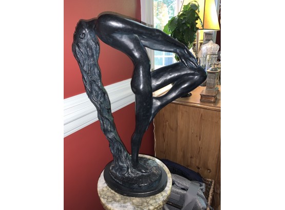 Austin Productions Art Nouveau Nude Sculpture Sultry Awakening By Klara ...