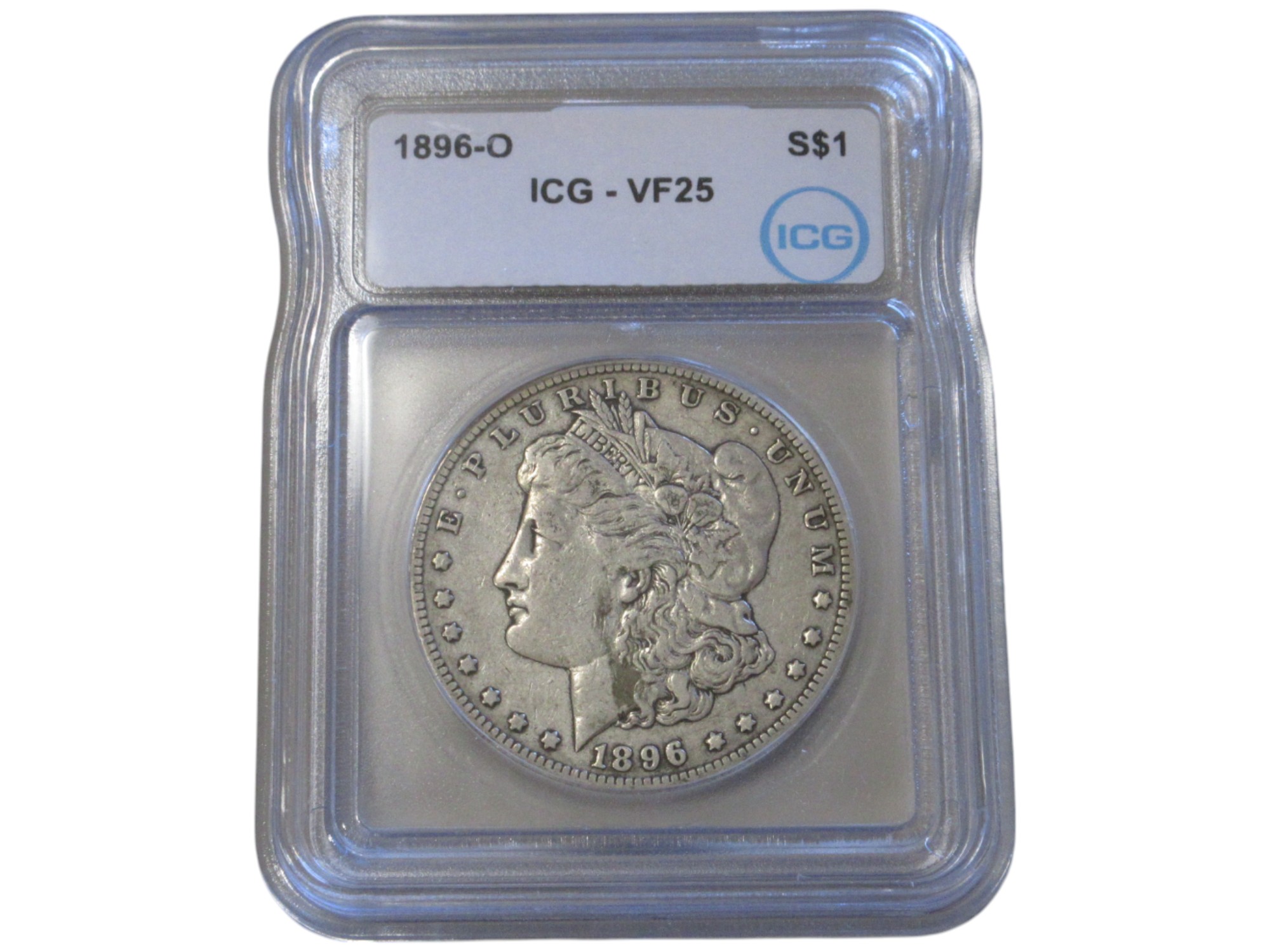 $1 1896-O MORGAN ICG VF25 #3507 | Auctionninja.com