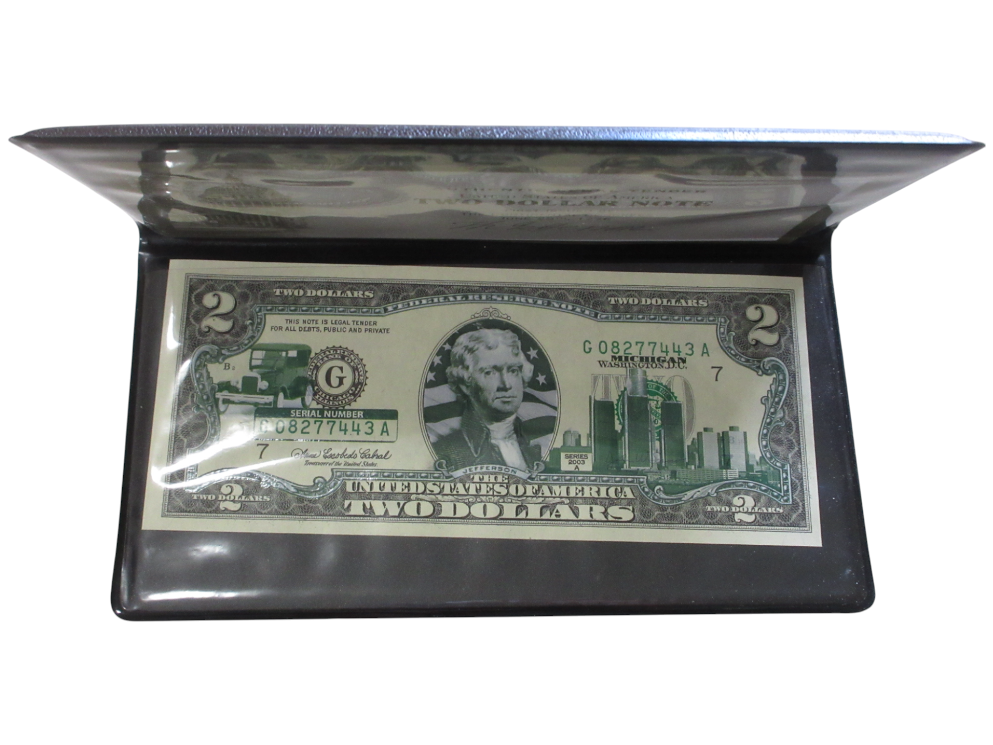 Limited Edition $2 Bill in Collector's Display Case #9912 ...