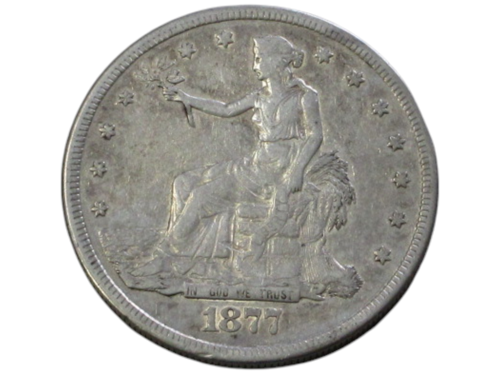 1877-S Trade Silver Dollar #11448 | Auctionninja.com
