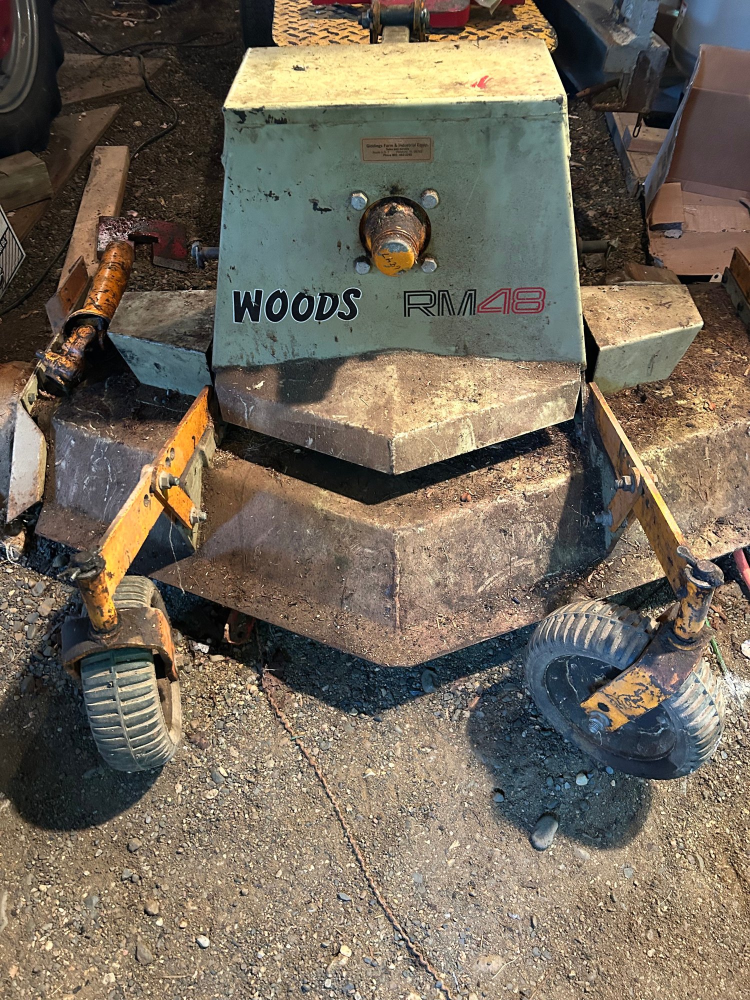 Lot 85- Woods RM48 Finish Mower #1990 | Auctionninja.com
