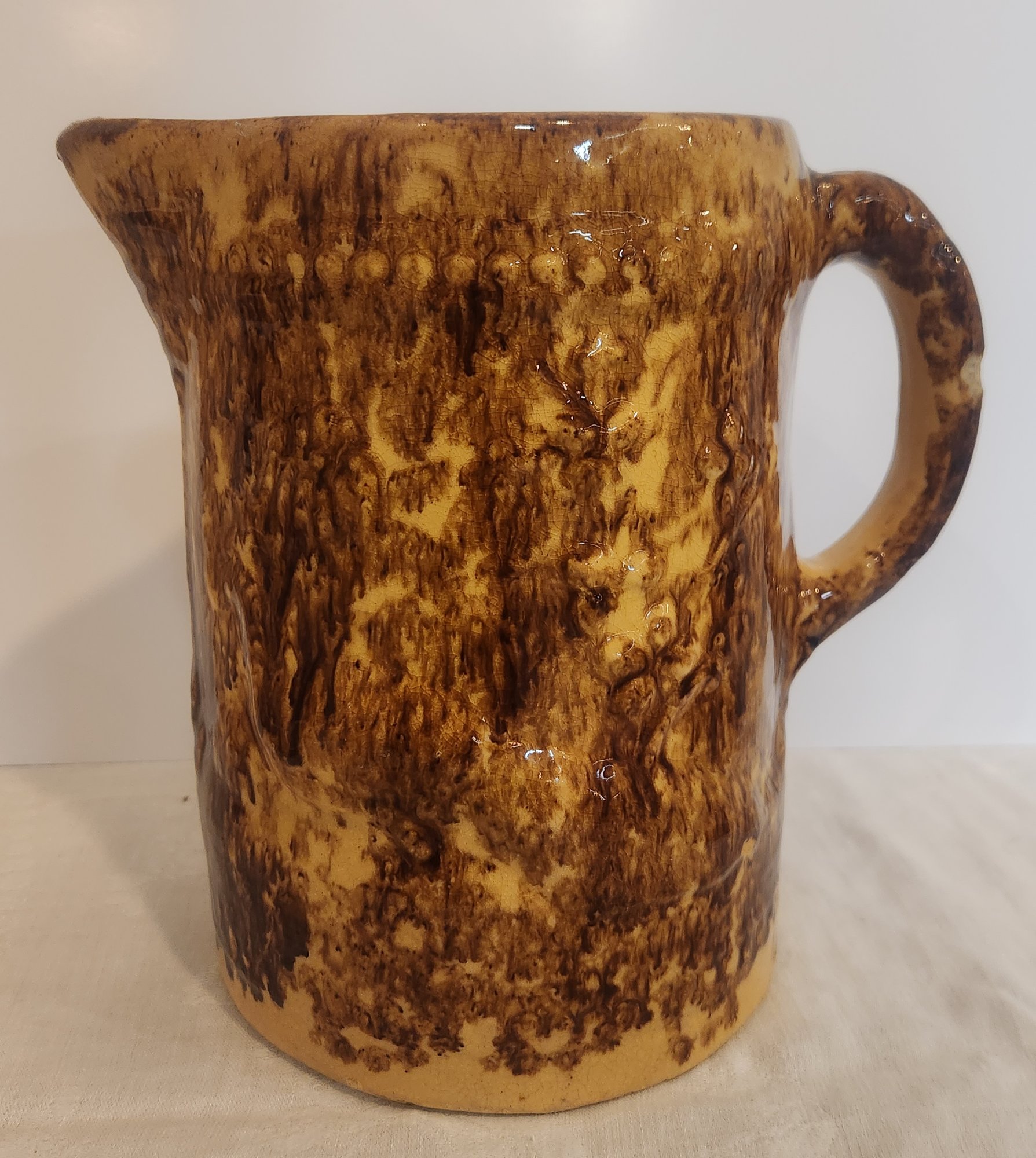 Rockingham Pottery Pitcher #13735 | Auctionninja.com