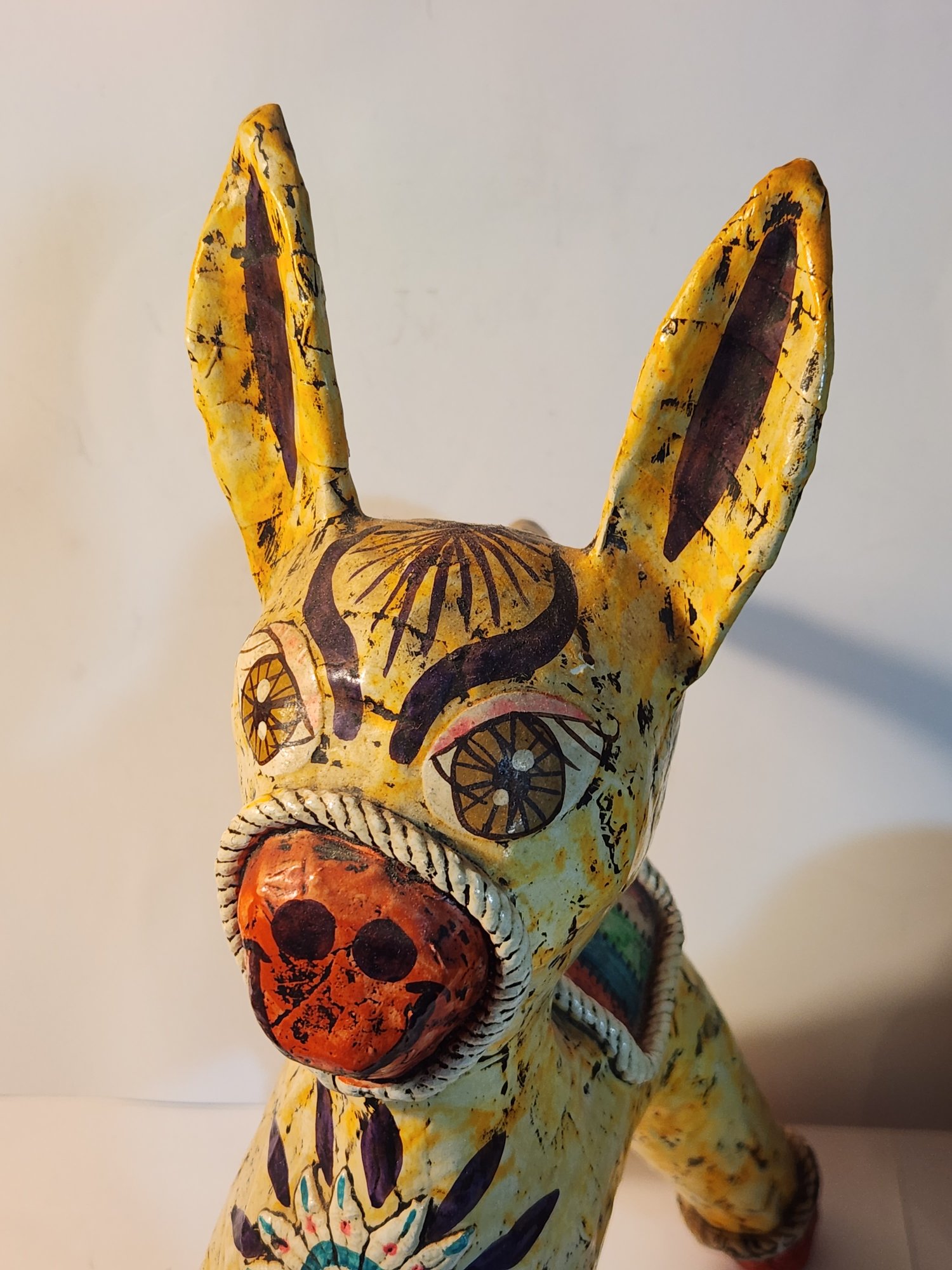 Vintage Mexican Paper Mache Donkey By Elisio M.Mayo #13302 ...