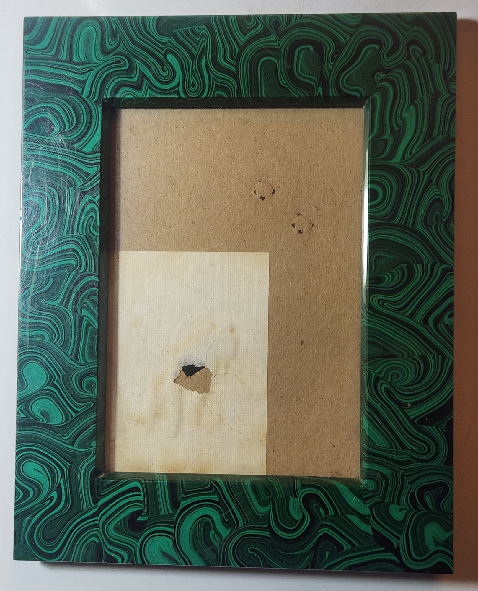 Imperial Stone Faux Malachite Standing Picture Frame #14512 ...