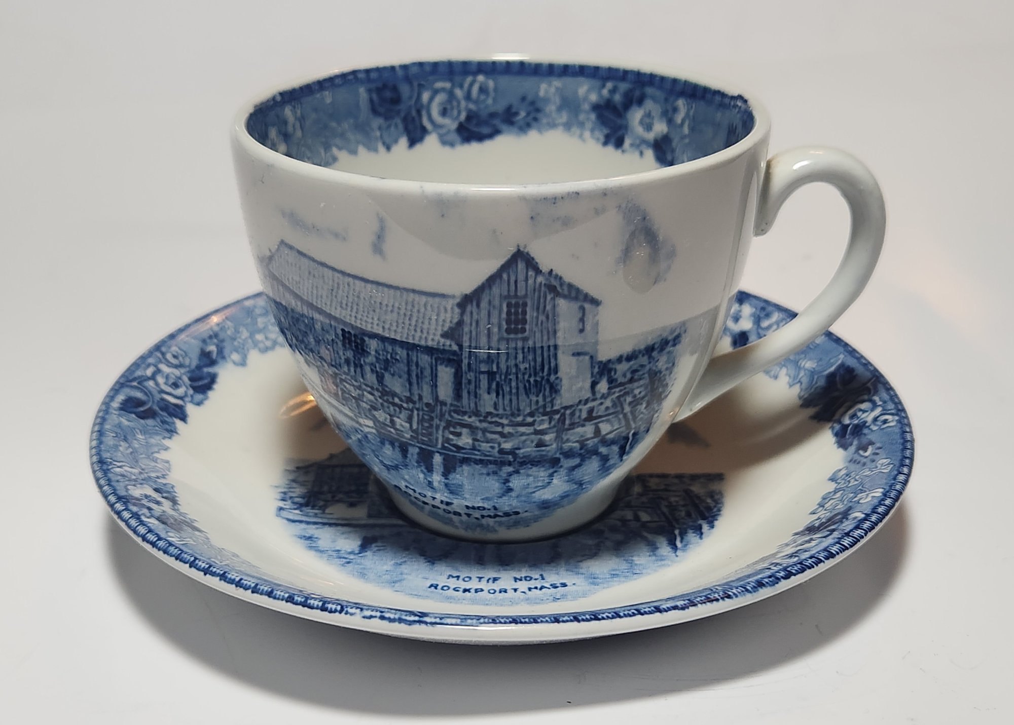 Alfred Meakin Rockport Motif #1 Transferware Up And Saucer #14518 ...