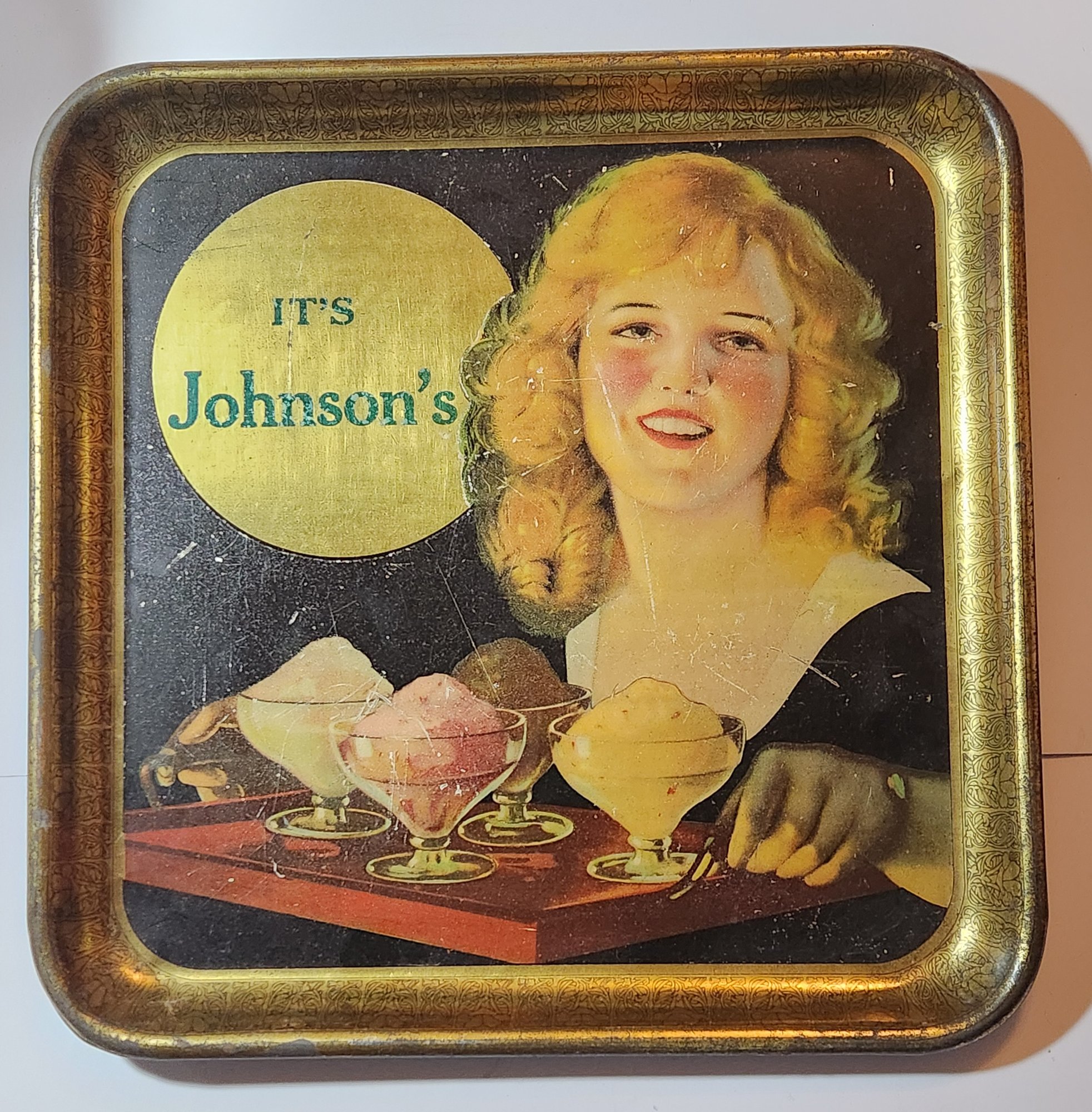 Johnson's Ice Cream Advertising Trat #14582 | Auctionninja.com