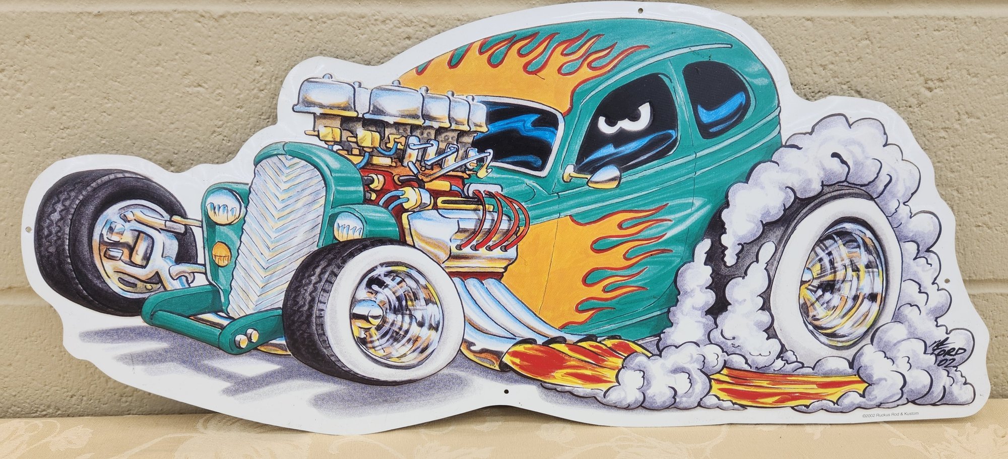 Ruckus Rod And Custom Embossed Aluminum Garage Art Wall Tacker #14668 ...