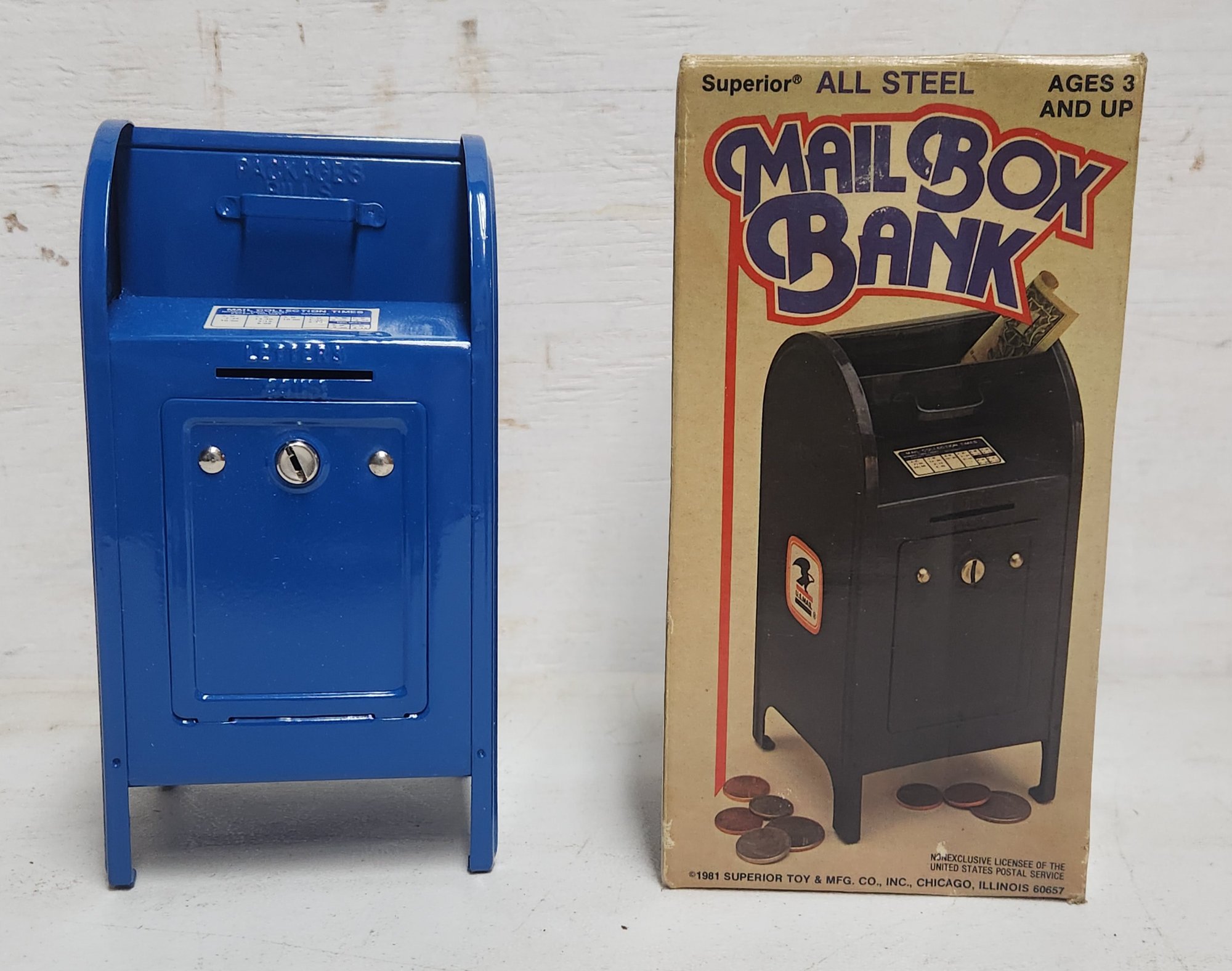 Vintage Superior Steel Mailbox Bank #15213 | Auctionninja.com