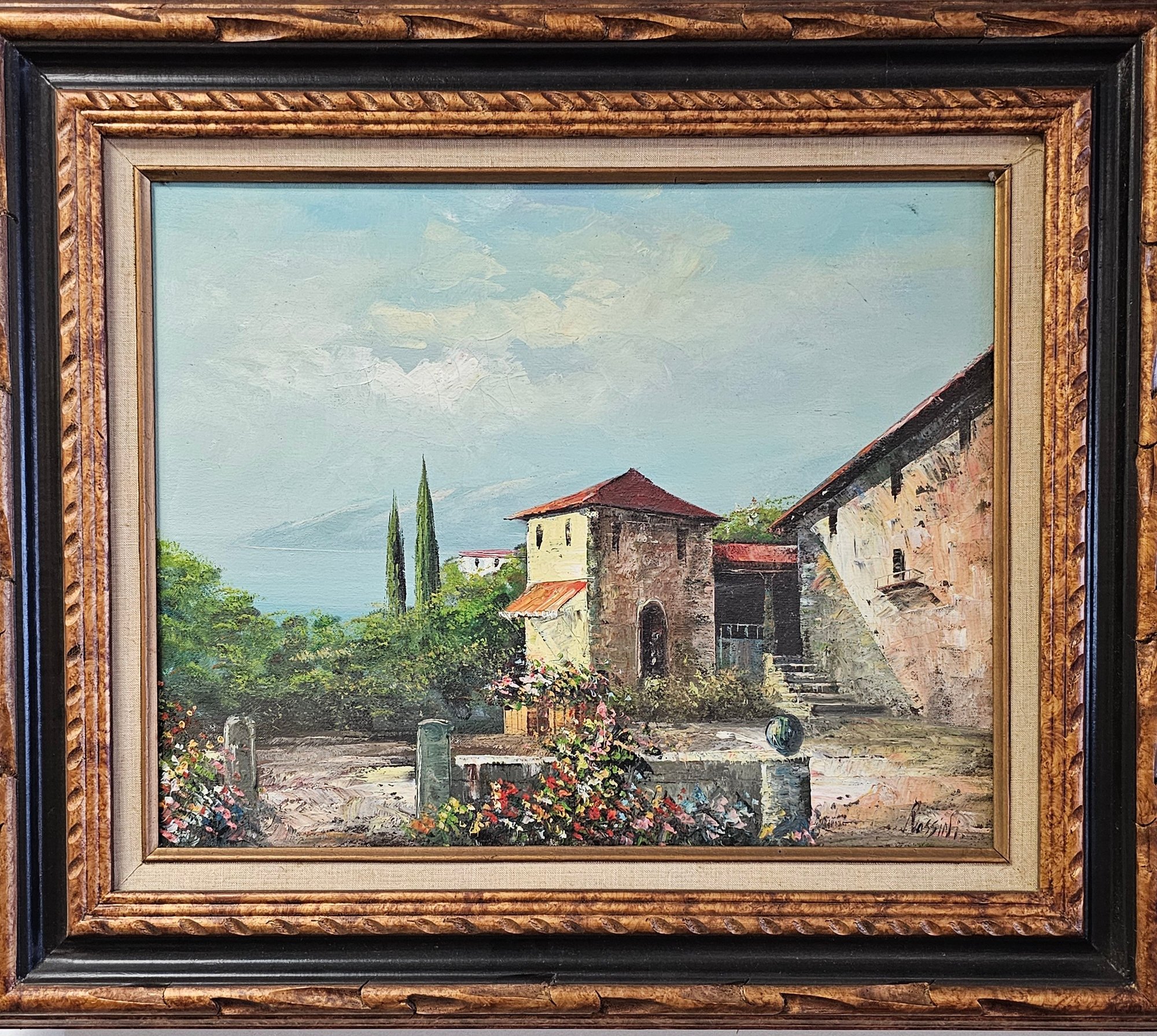 Oil On Canvas Painting Signed, "Rossini" #3593 | Auctionninja.com