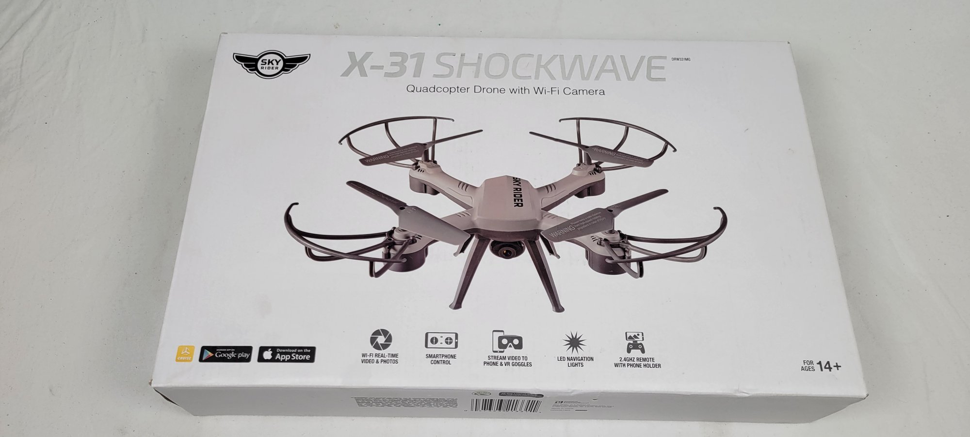 X-31 Shockwave Quadcopter Drone Wi-Fi Camera Sky Rider BRAND NEW W ...