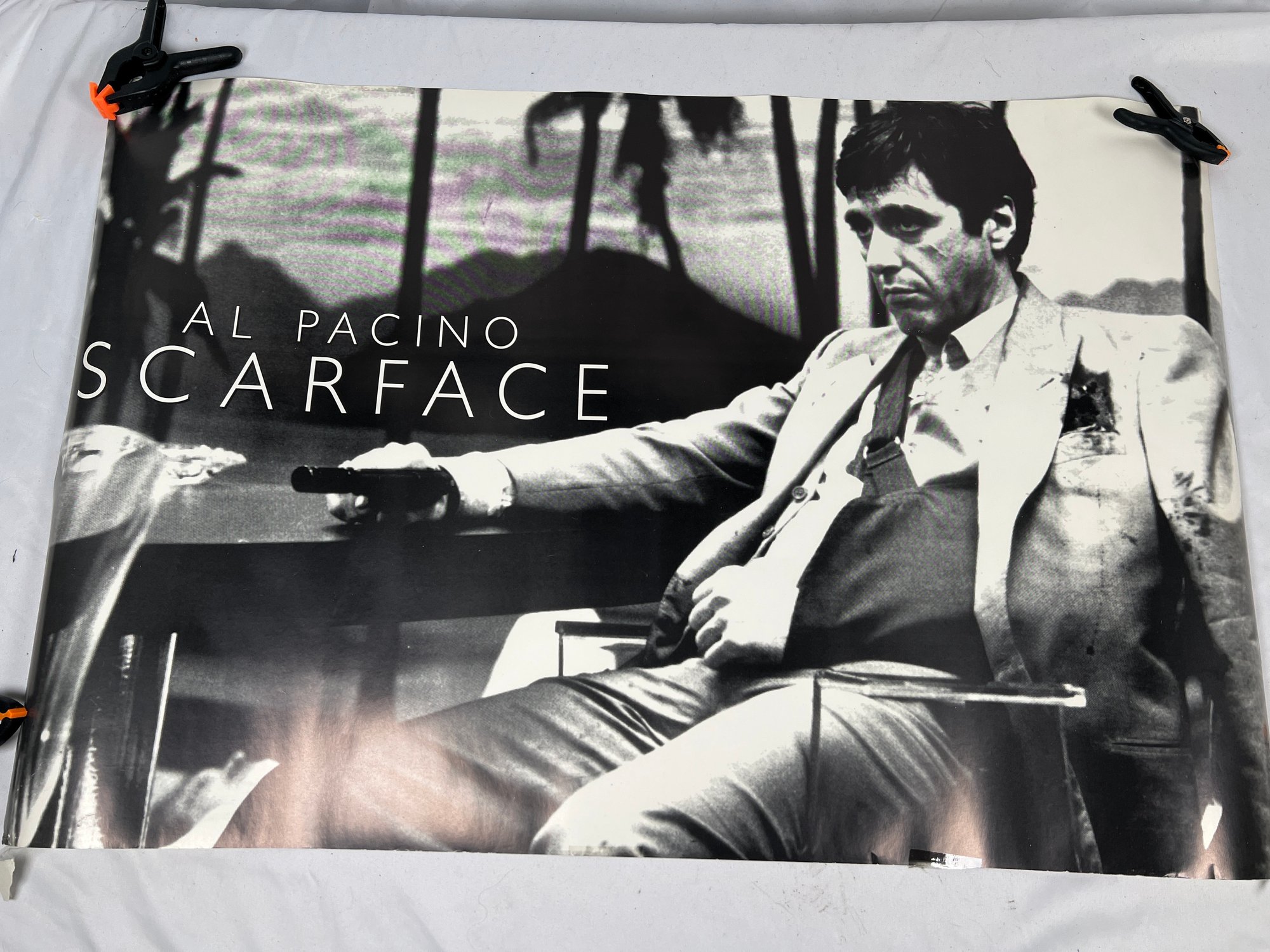 Scarface Movie Poster Al Pacino Vintage 24" X 36" Shot Bleeding ...