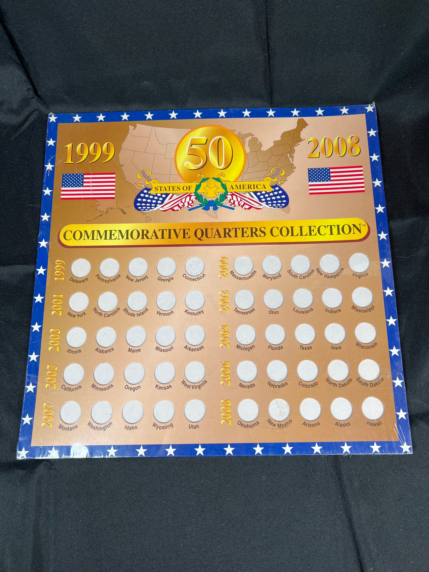 50 States Of America Commemorative Coin Collection Display #8465 ...