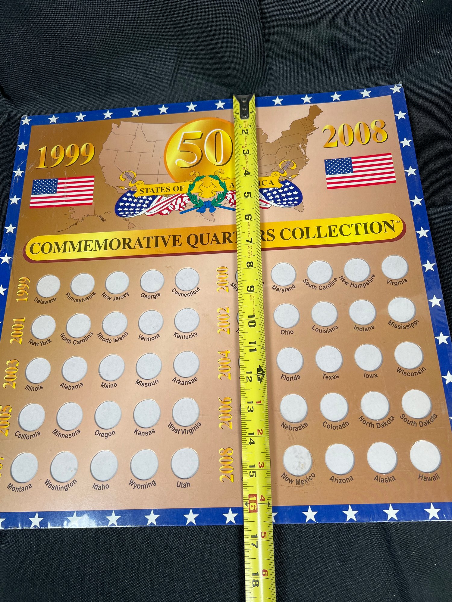 50 States Of America Commemorative Coin Collection Display #8465 ...