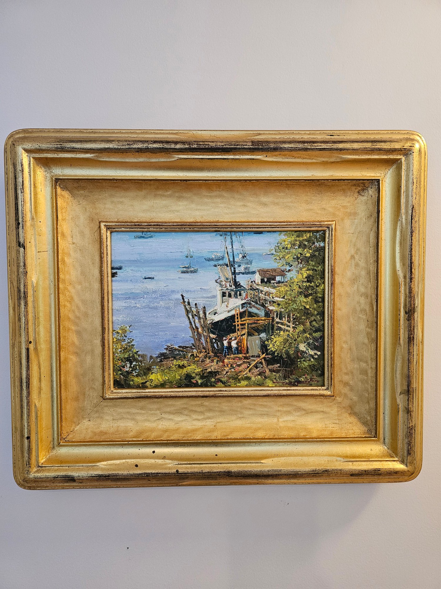 Painting Oil On Linen In For Repairs By Todd Reifers #9081 ...