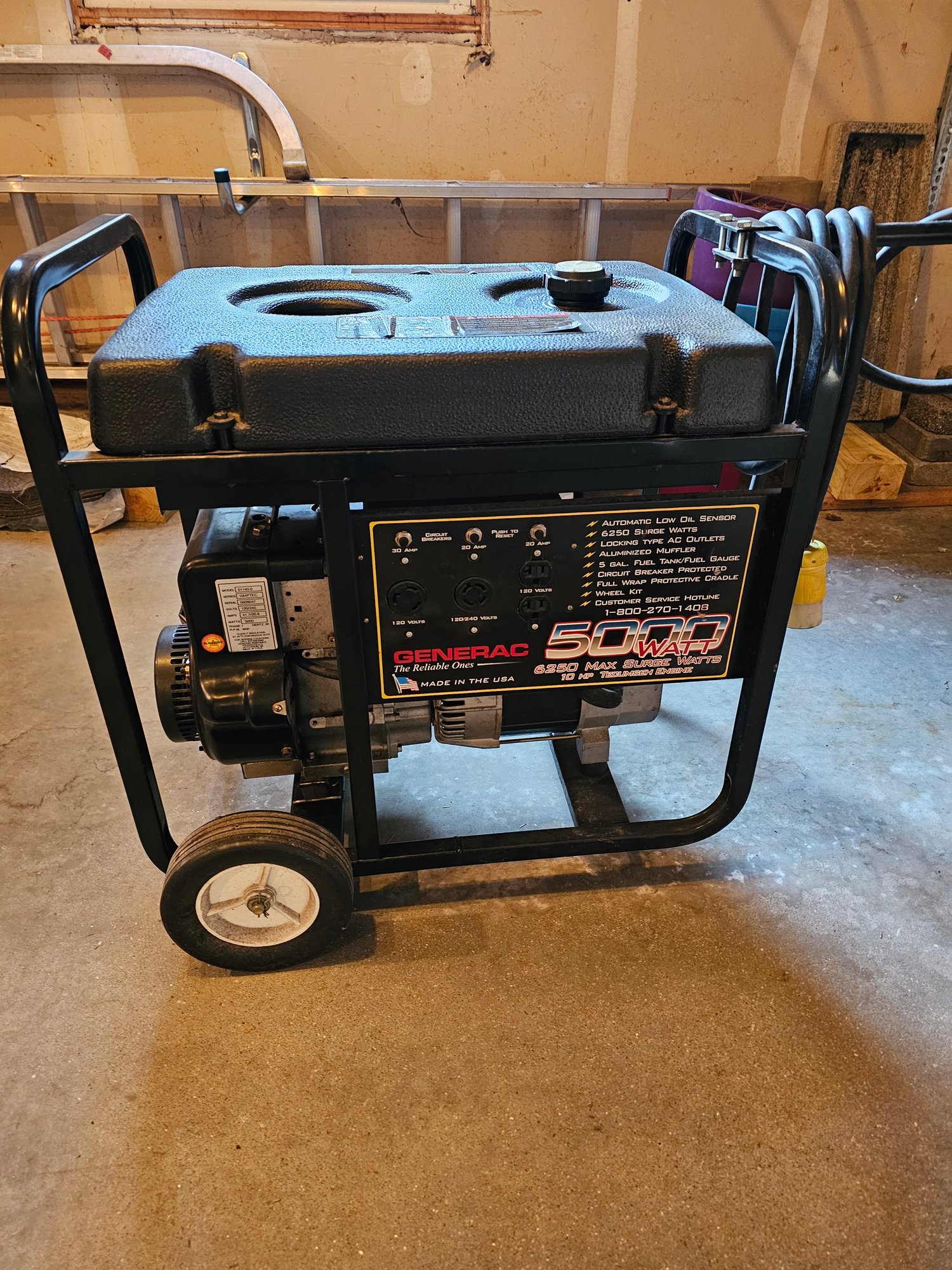 Generac 5000 Watt Generator #9118 | Auctionninja.com