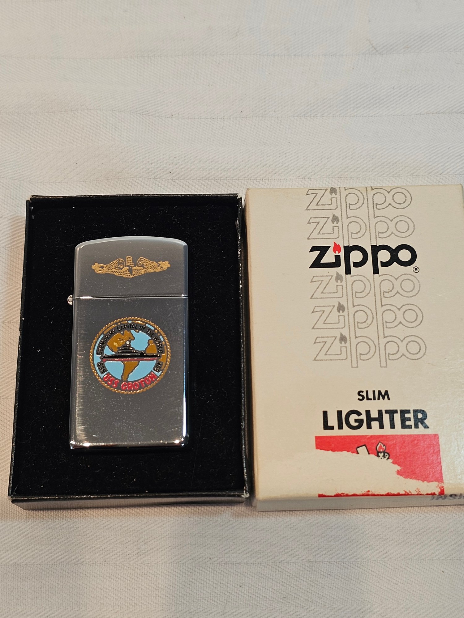Uss Groton Zippo New In Box #9948 | Auctionninja.com