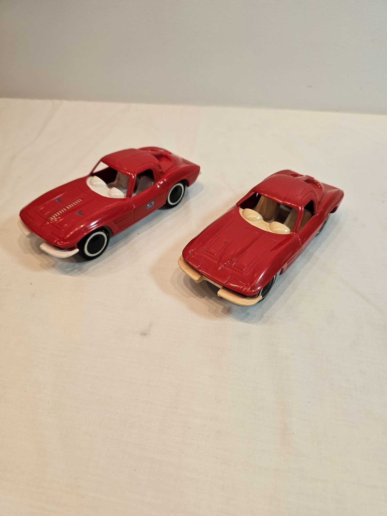 Pair Of Tonka Toys Red Plastic Corvettes #10561 | Auctionninja.com