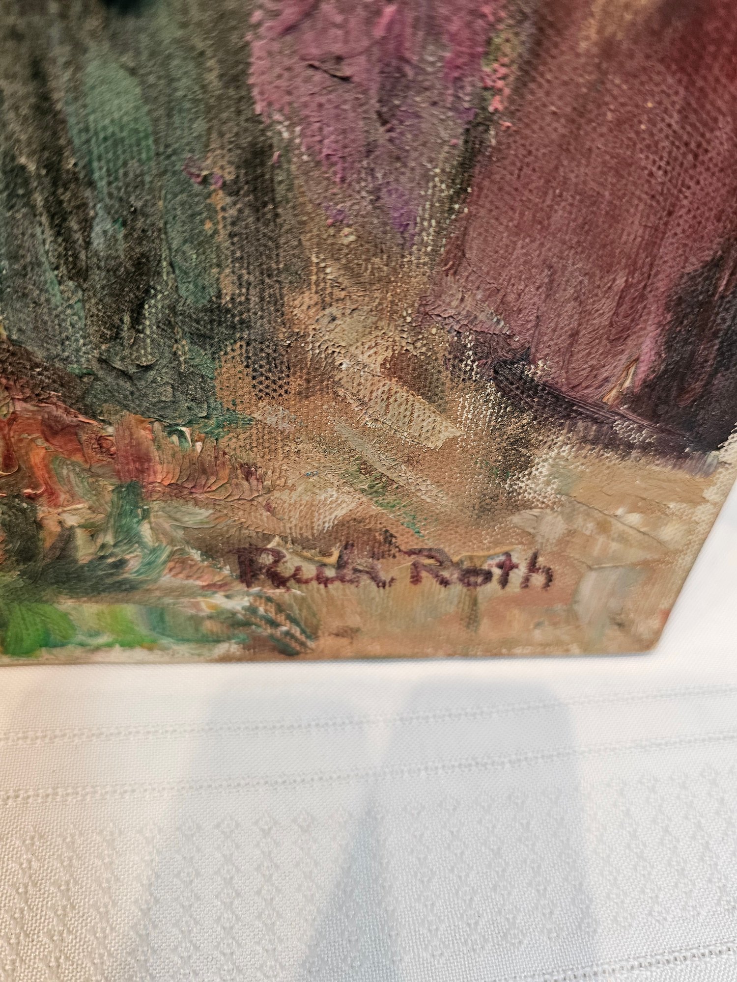 Shopping At The Bazaar Oil Painting On Canvas Signed Ruth Roth #11141 ...