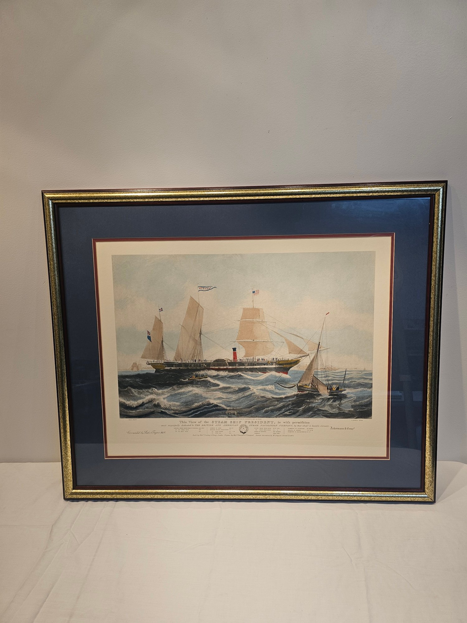 Framed Print Of The SS President #11476 | Auctionninja.com