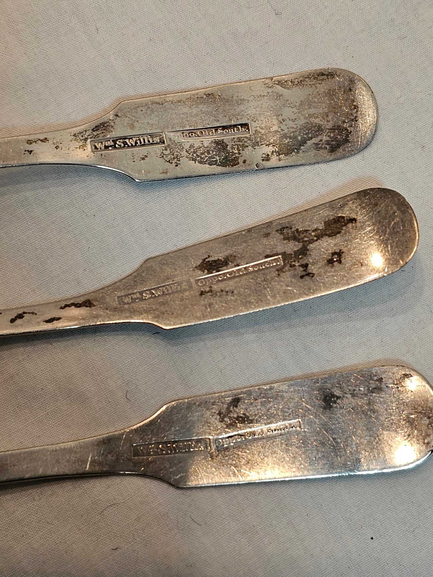 Coin Silver Spoons With C Monogram #11603 | Auctionninja.com