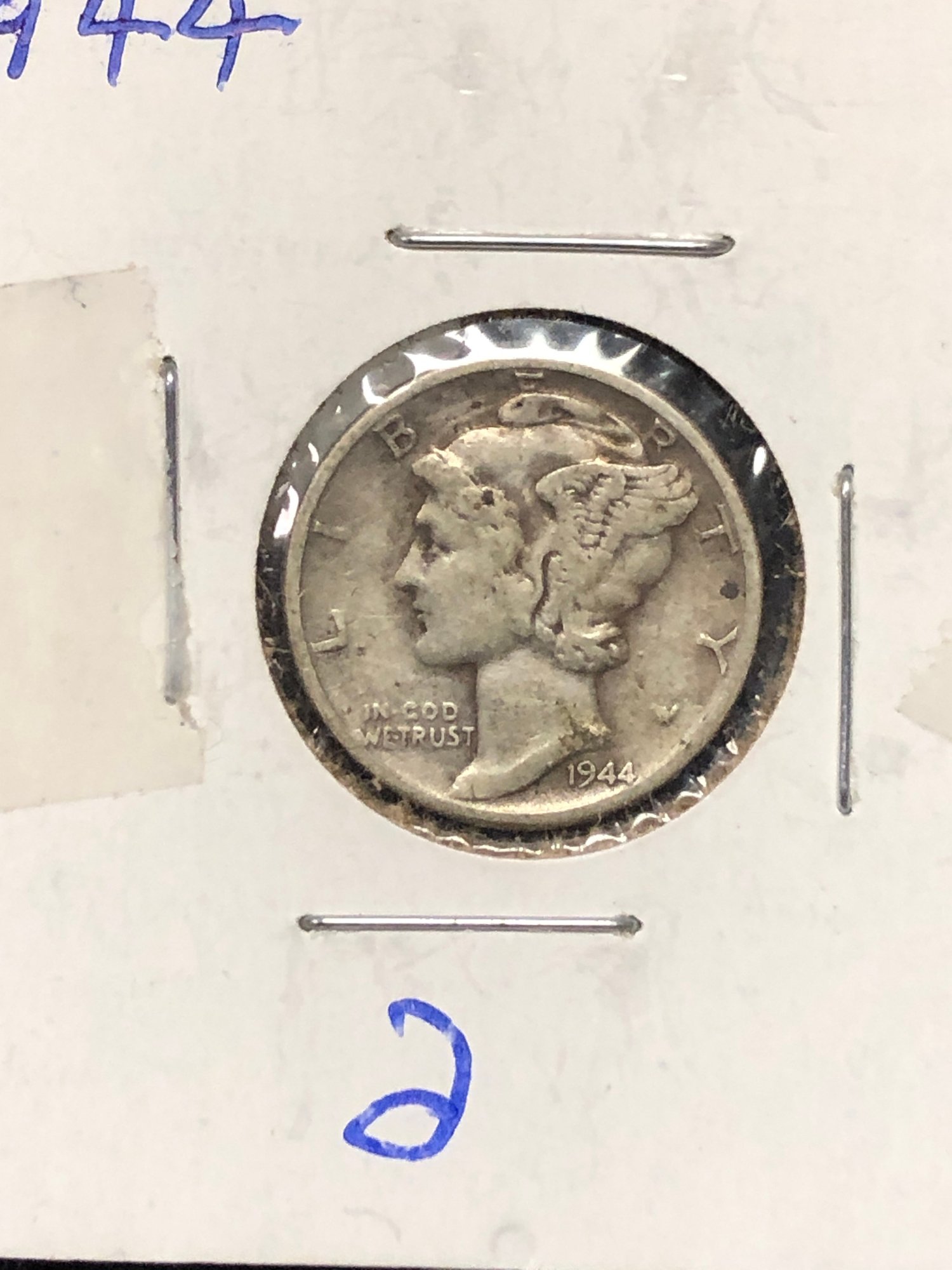 #2 - 1944 Mercury Dime #25569 | Auctionninja.com