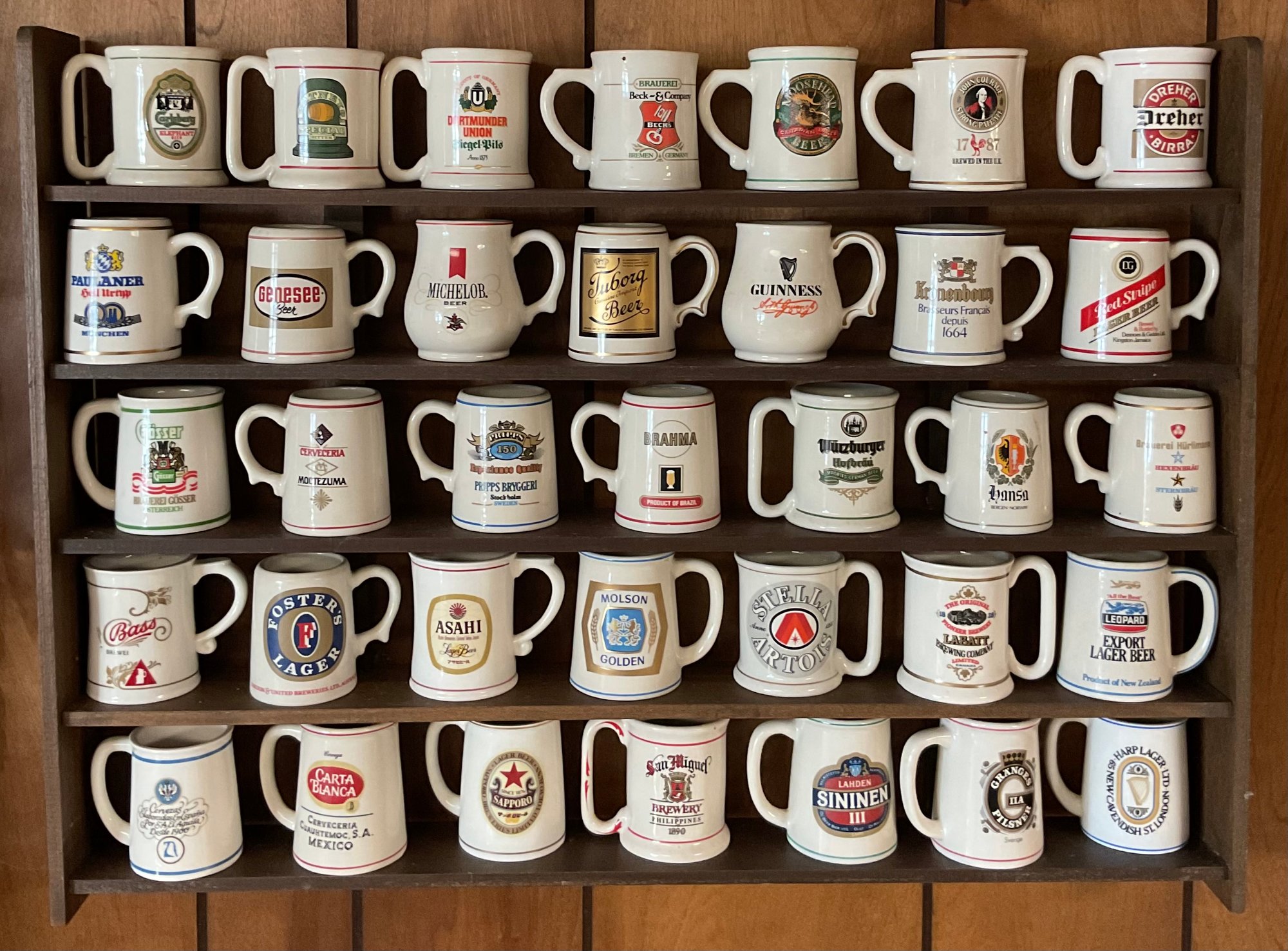 35pc Limited Edition Tankards Of The Worlds Greatest Breweries #25891 ...