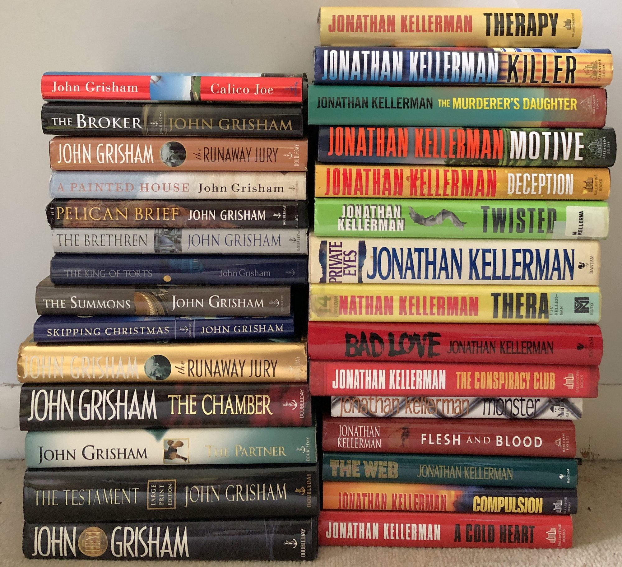 Jonathan Kellerman & John Grisham Books #23648 | Auctionninja.com