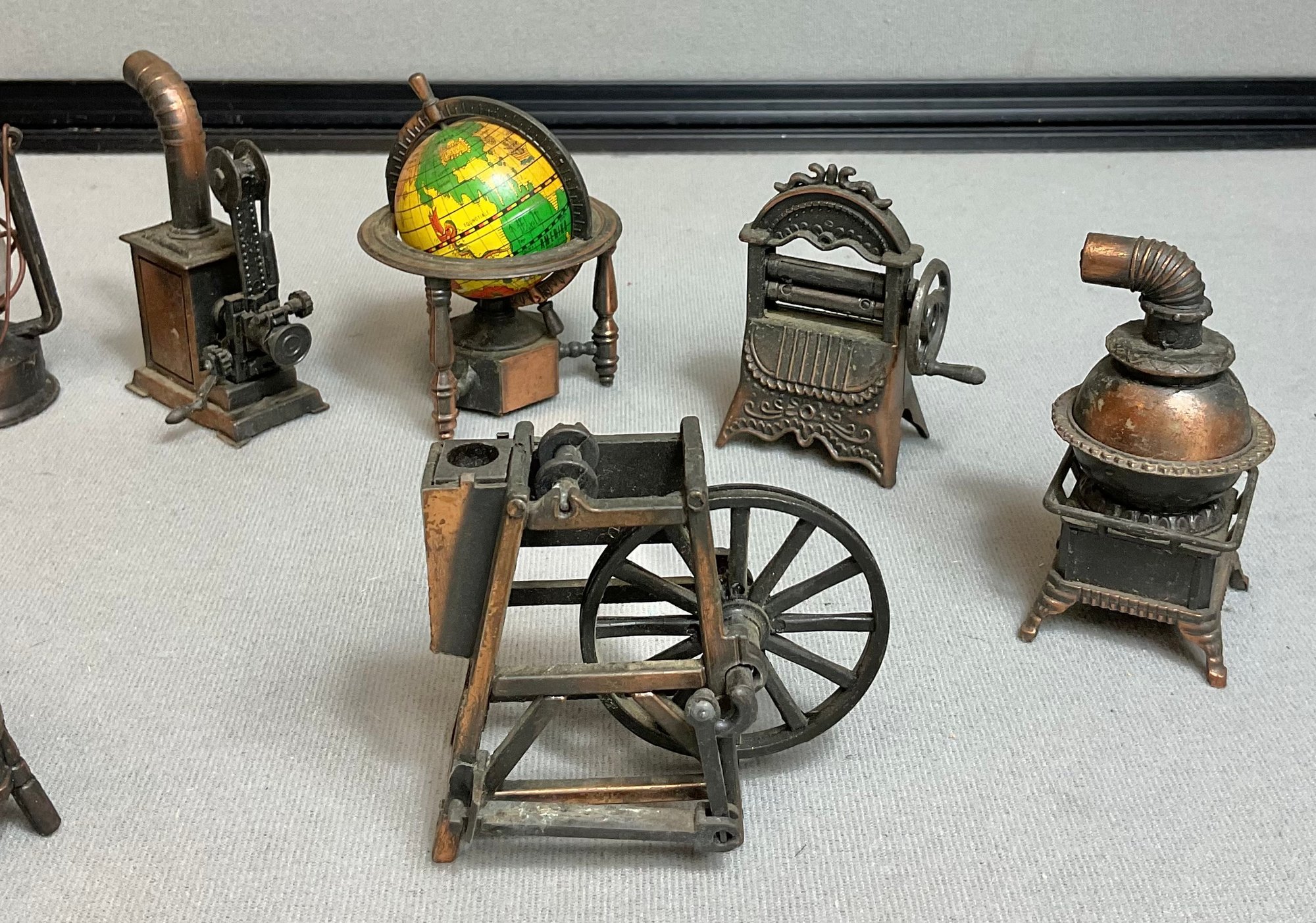 8pc Die Cast Pencil Sharpeners - Antique Theme #34811 | Auctionninja.com