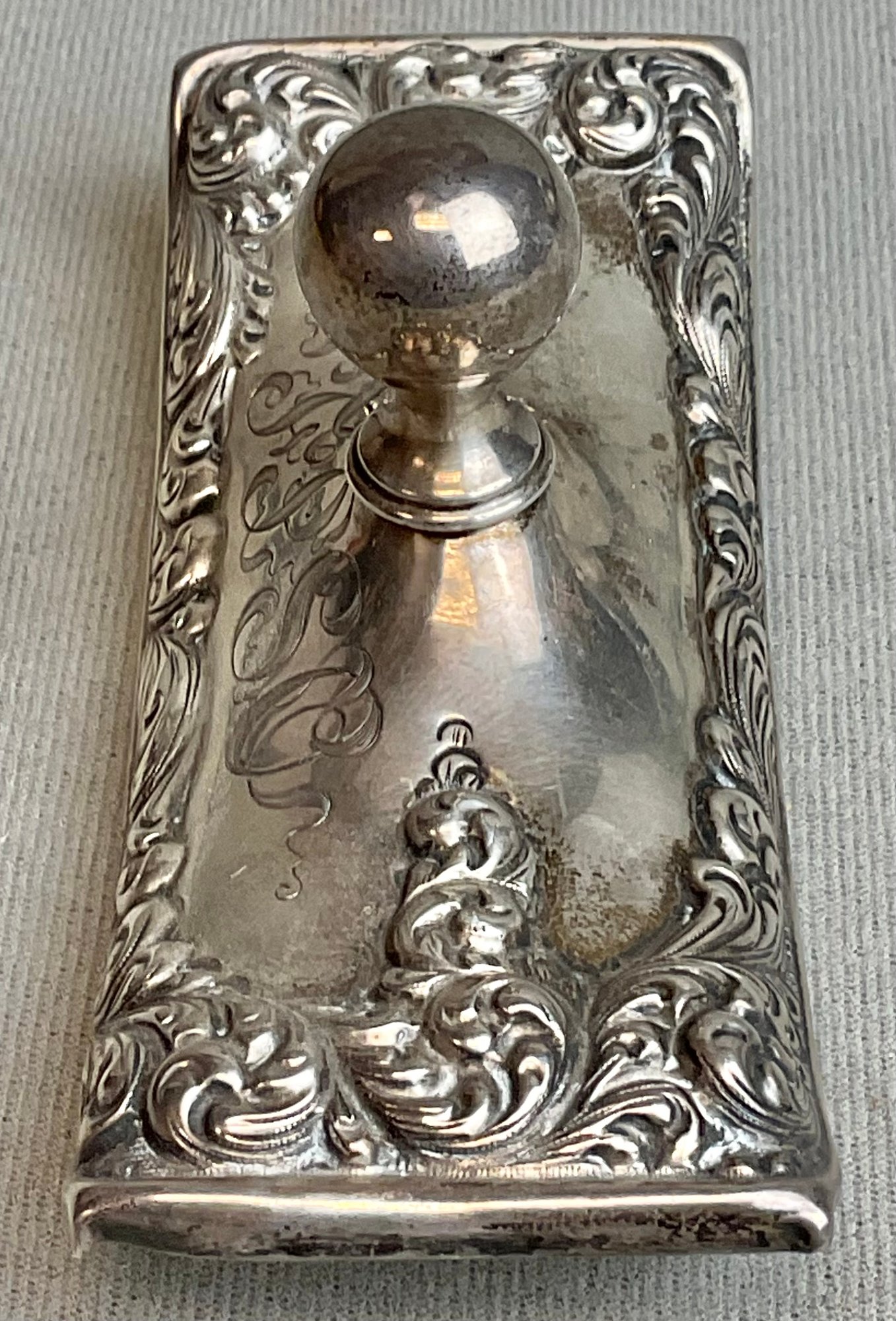 Antique Sterling Silver Ink Blotter #27373 | Auctionninja.com